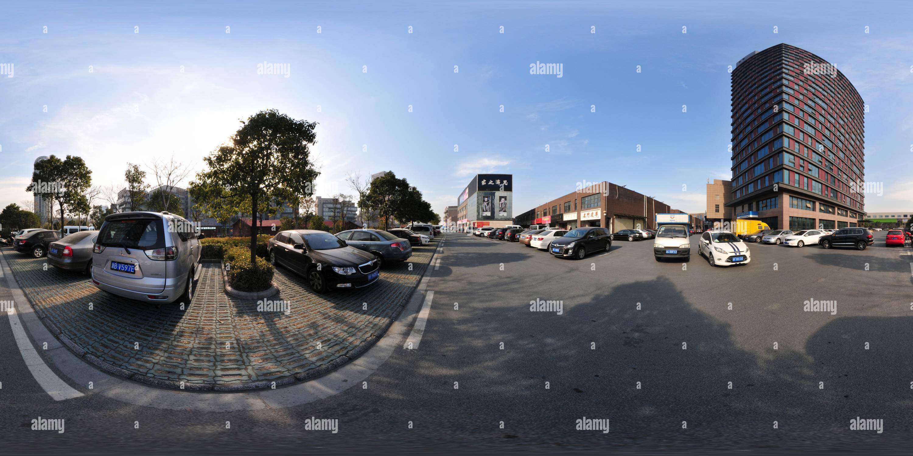 360° view of The city of Haining leather (097) 海宁皮革大厦 - Alamy