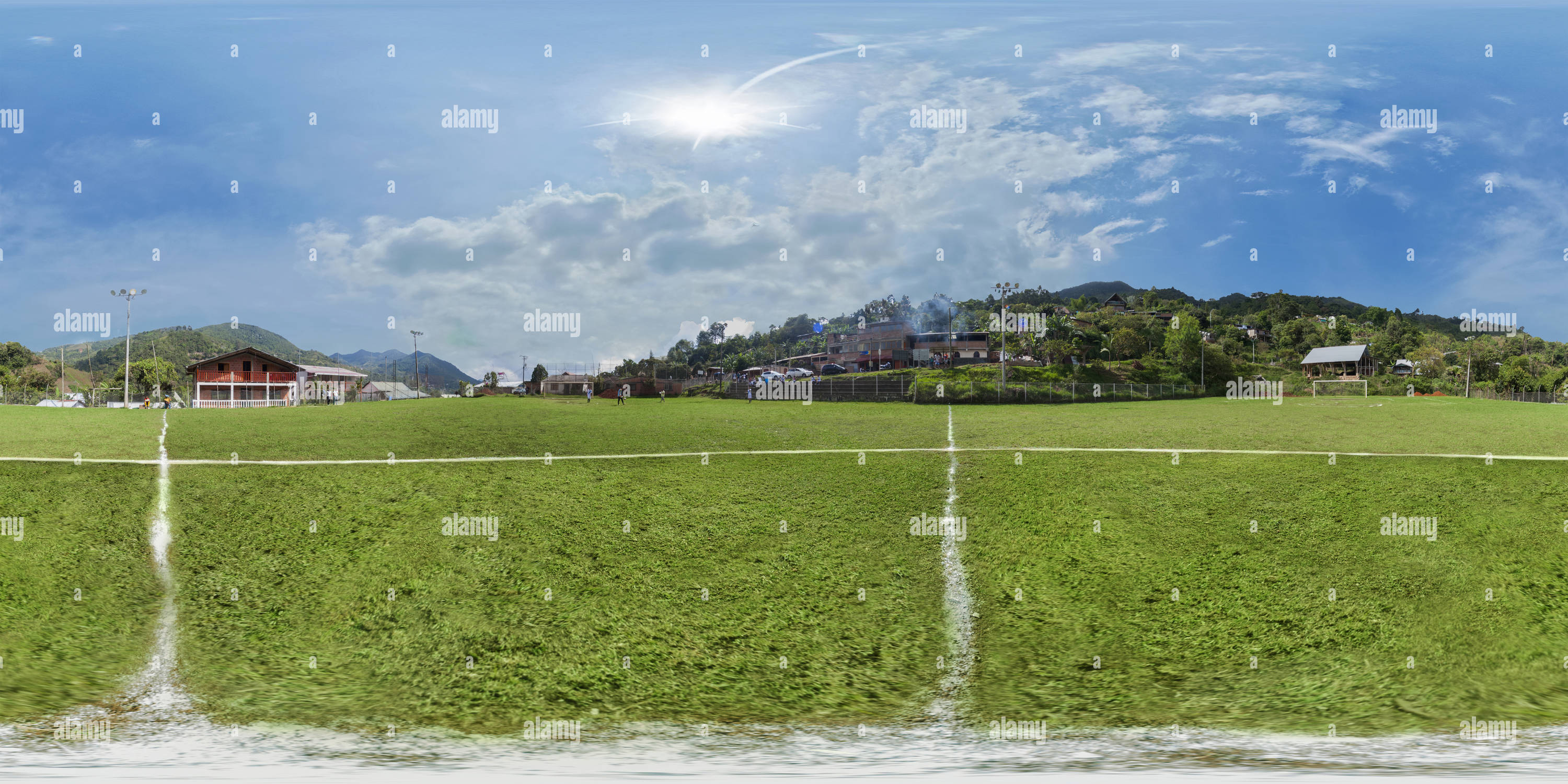 360° view of Cancha F Tbol Corregimiento La Leonera Cali Cuenca Rio ...