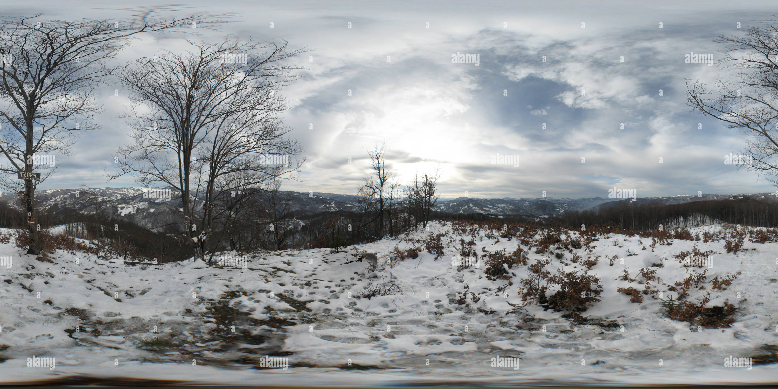 360° view of Ivanjica - Winter on Teprc-1 - Alamy