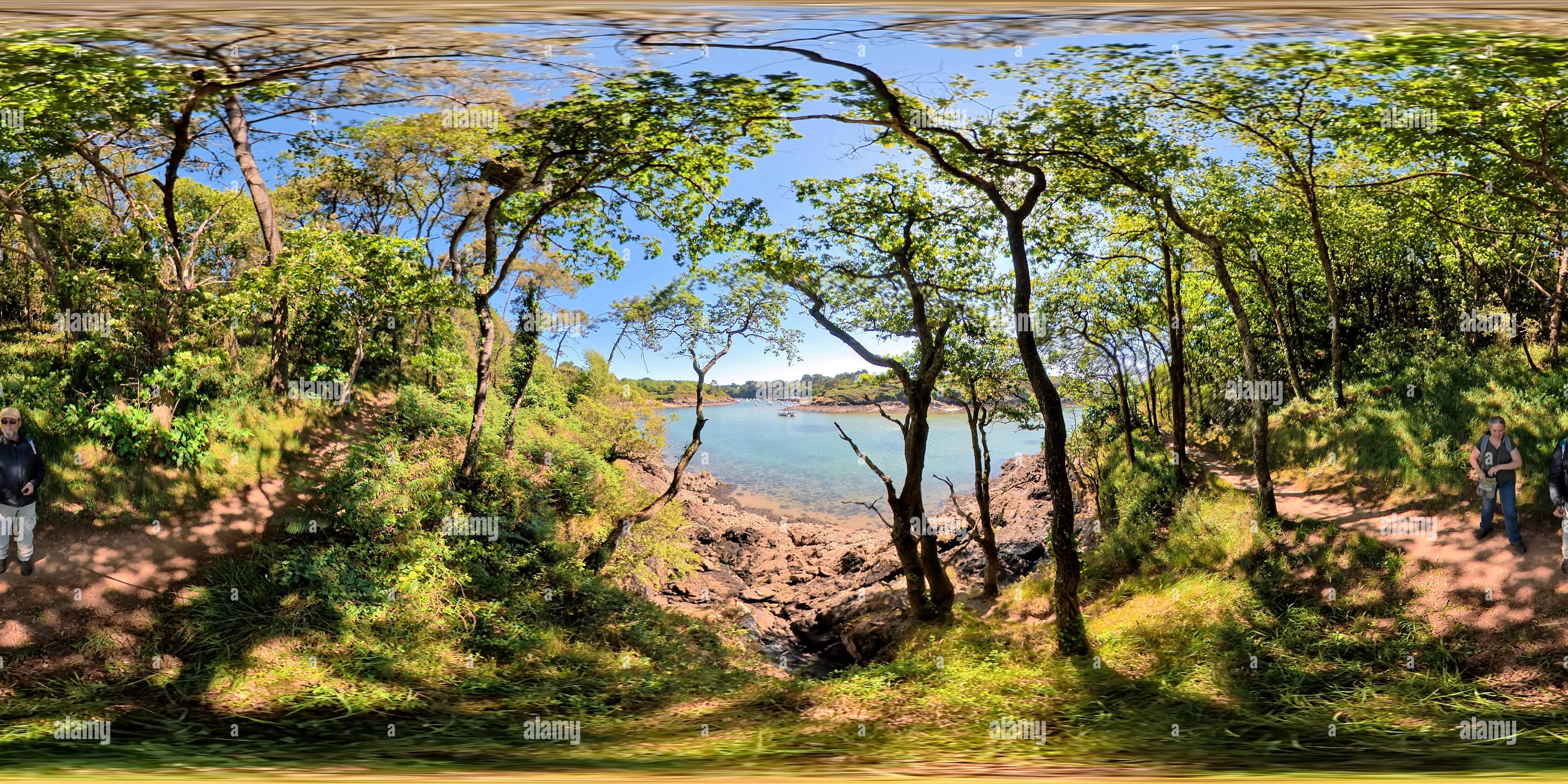 360° view of Presqu'ile de Merrien - Alamy