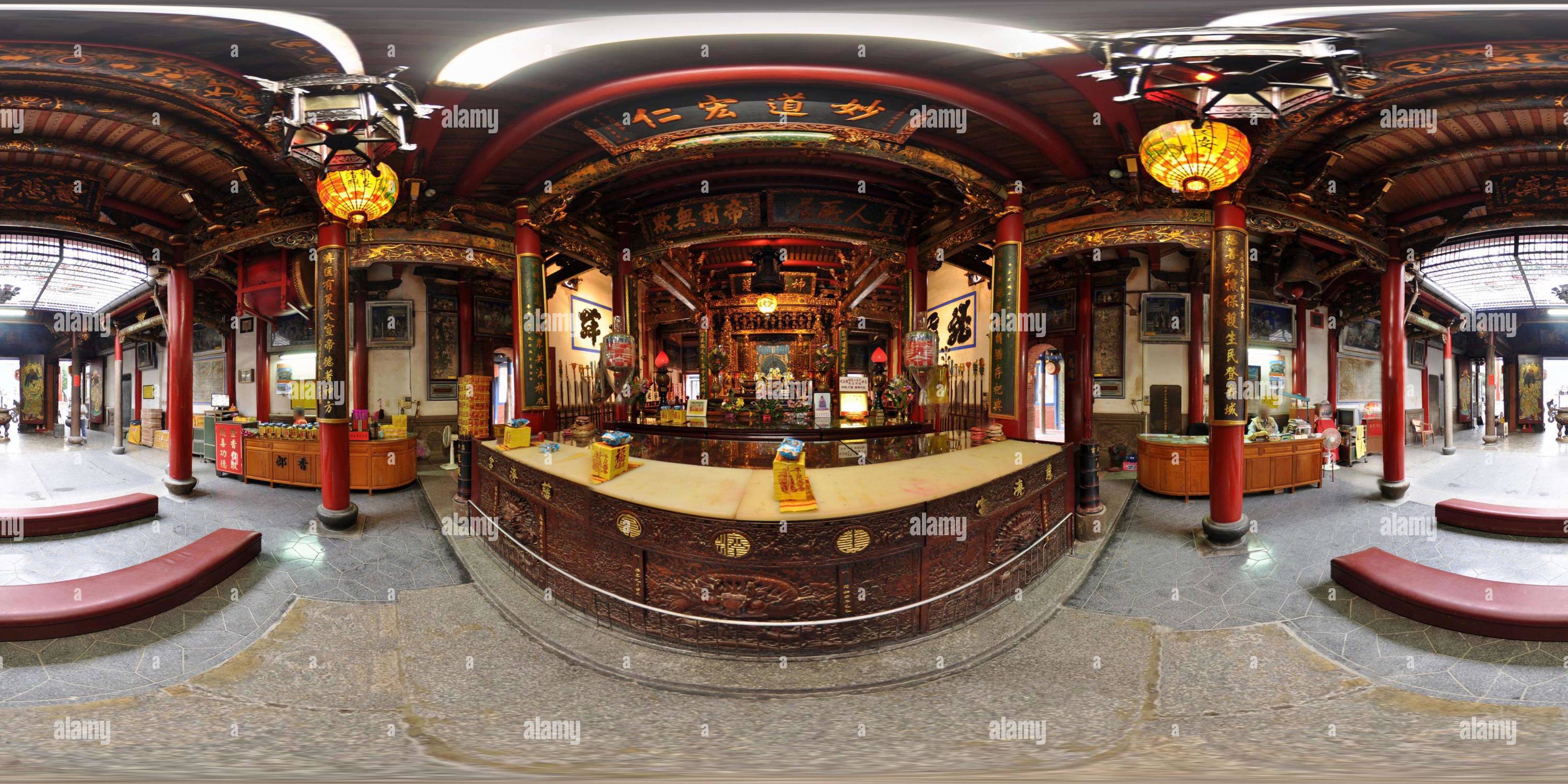 360° view of Xuejia Ciji Temple - Alamy