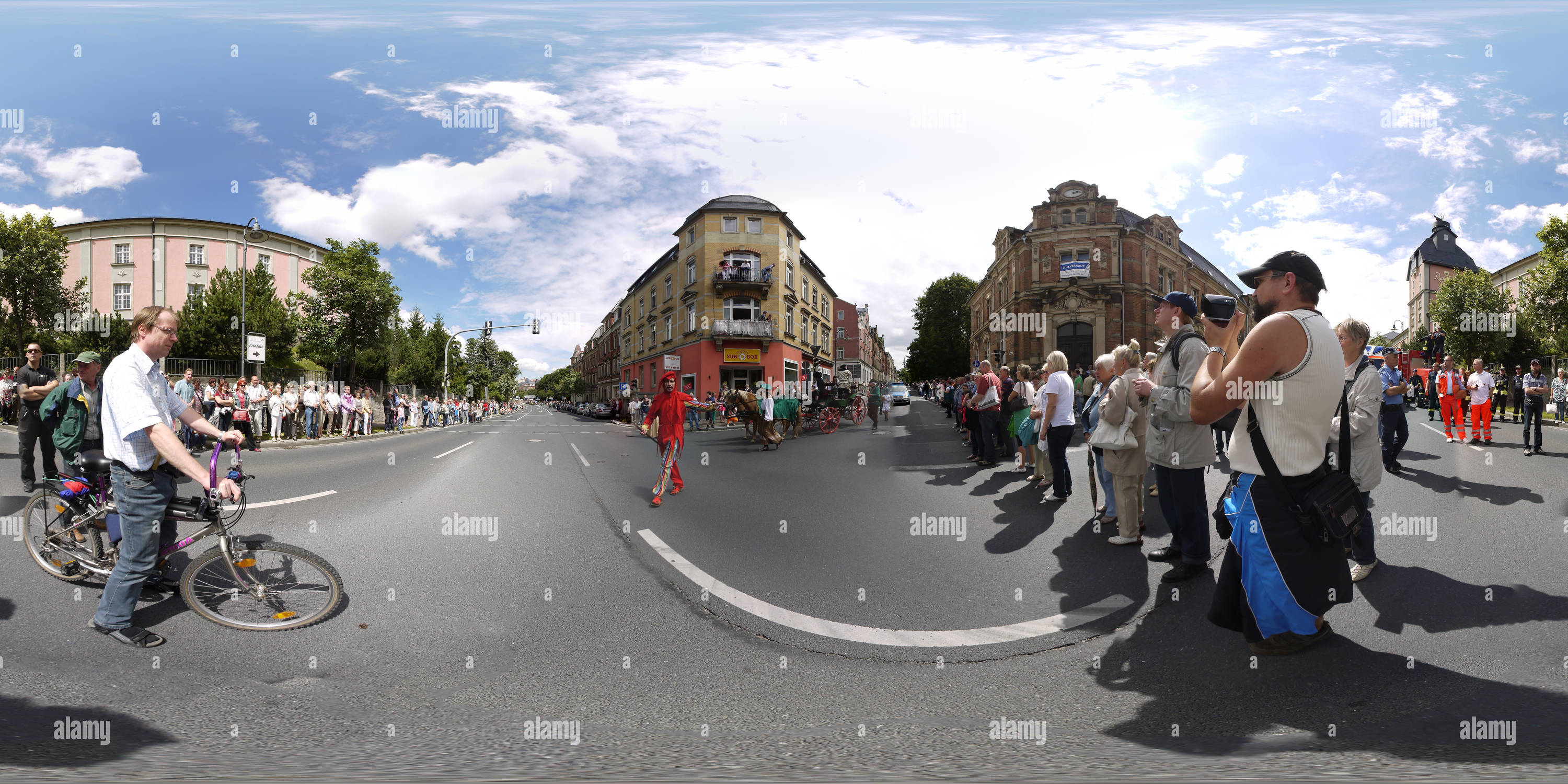 360° view of Stadtfest Radeberg 2012 start - Alamy