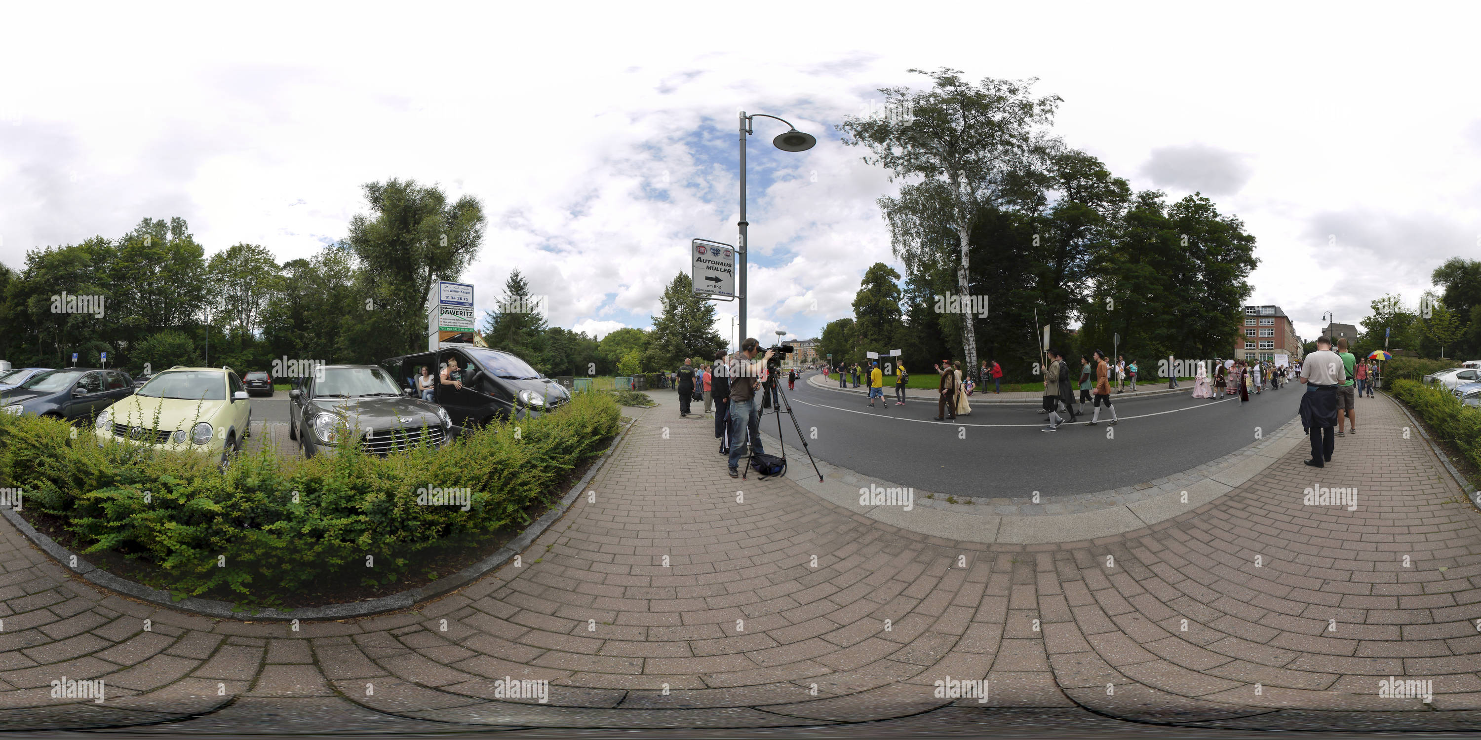 360° view of Stadtfest Radeberg 2012 TV - Alamy