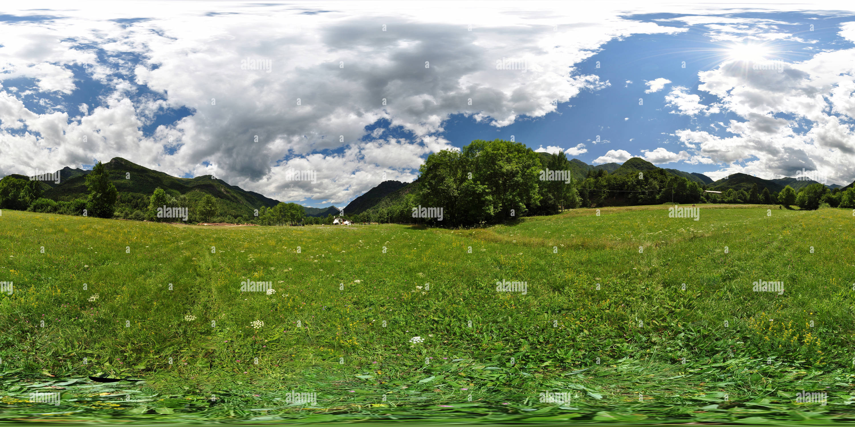 360° view of Green in Valsesia - Alamy