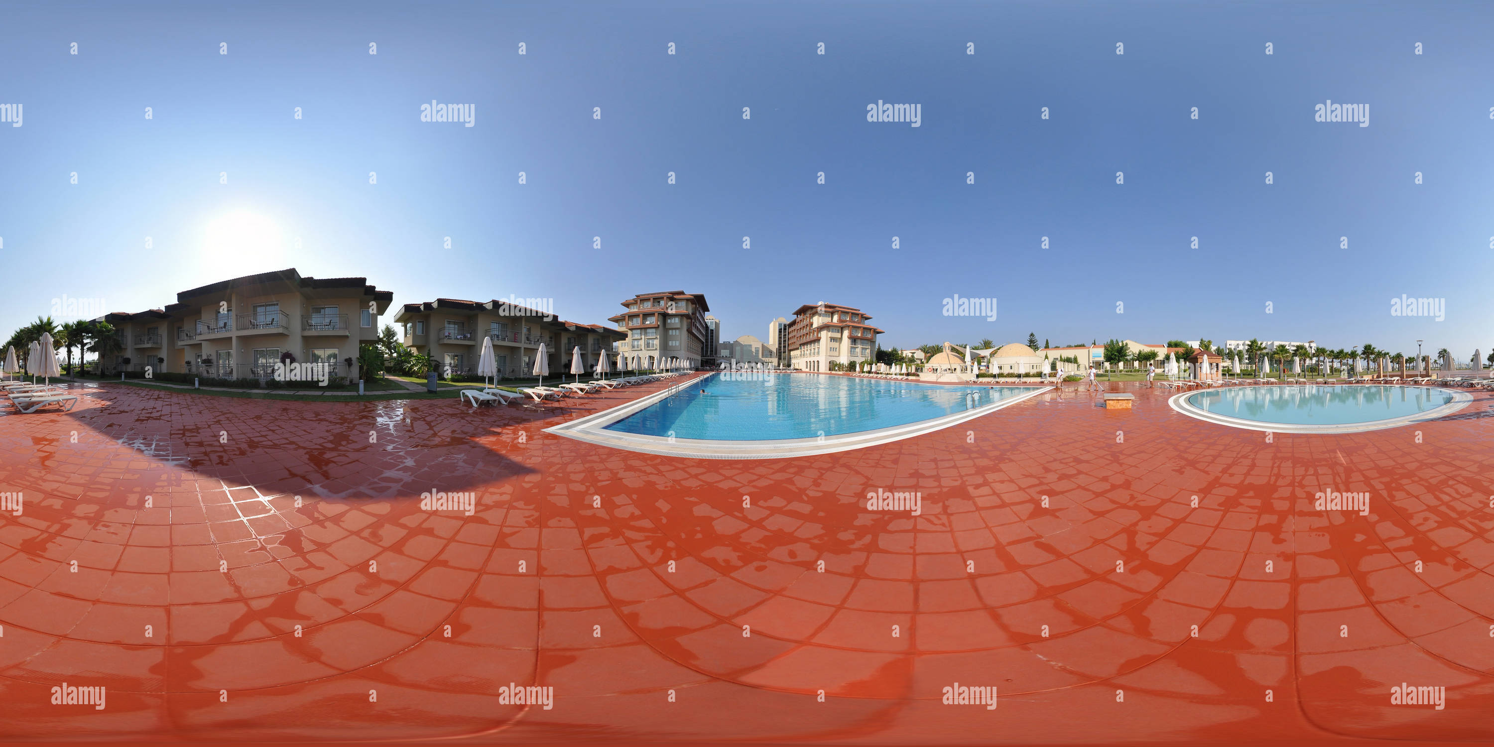 360° view of Izmir, Çeşme, swimming pool - Alamy