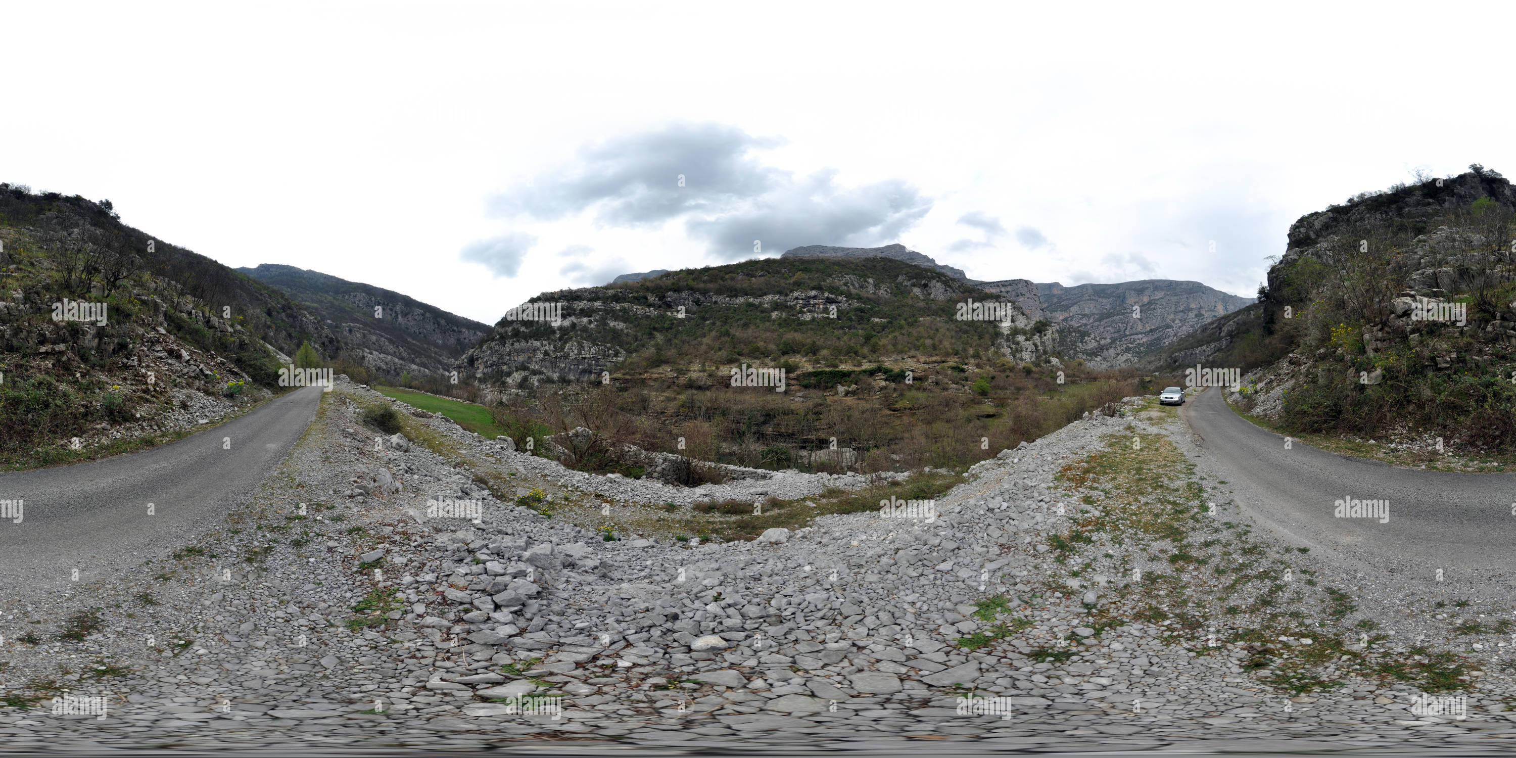360° view of Cijevna Canyon Near Podgorica - April 2014 - Alamy