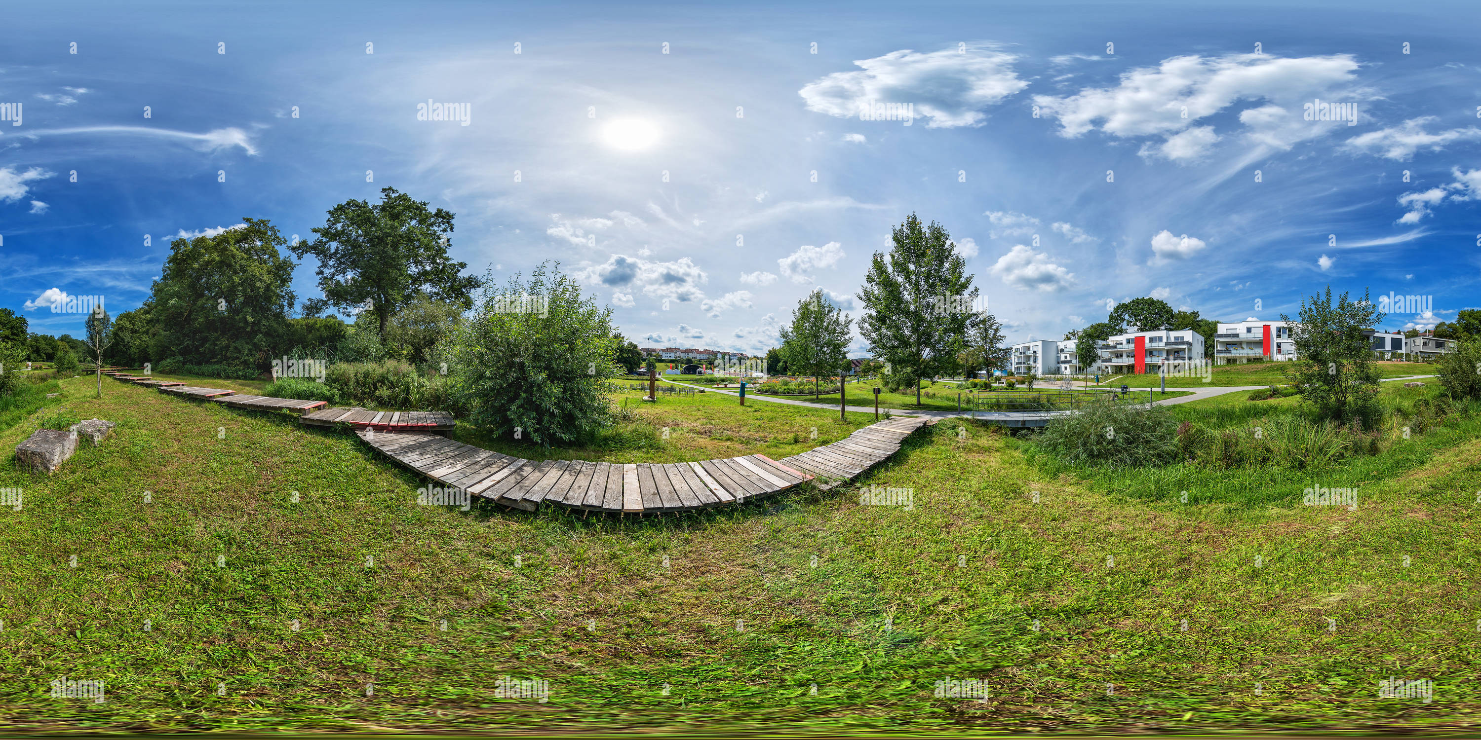 360° view of Rechberghausen - Gartenschaugelände am Holzsteeg - Alamy