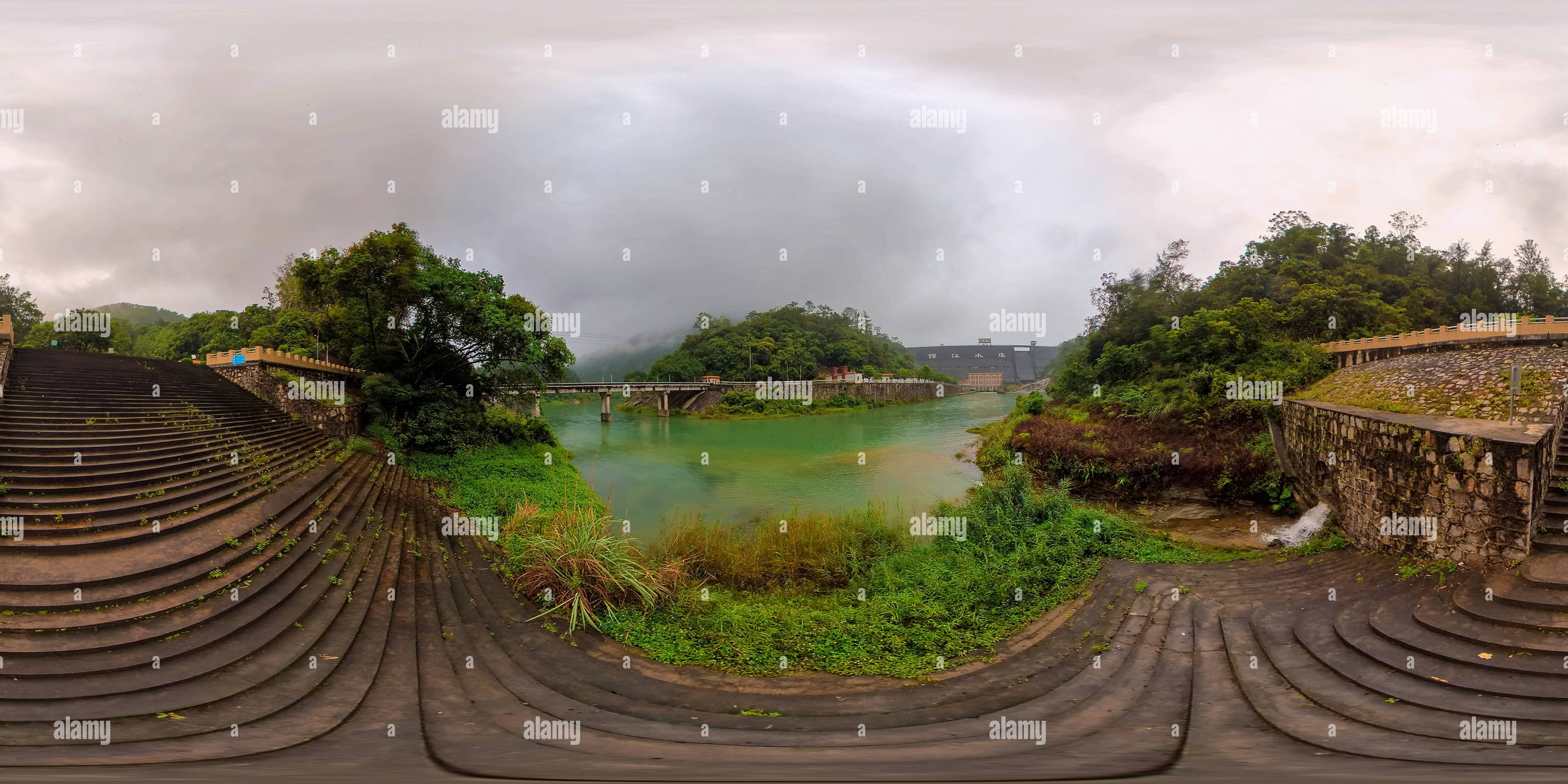 360° view of The reservoir dam 水库大坝 - Alamy