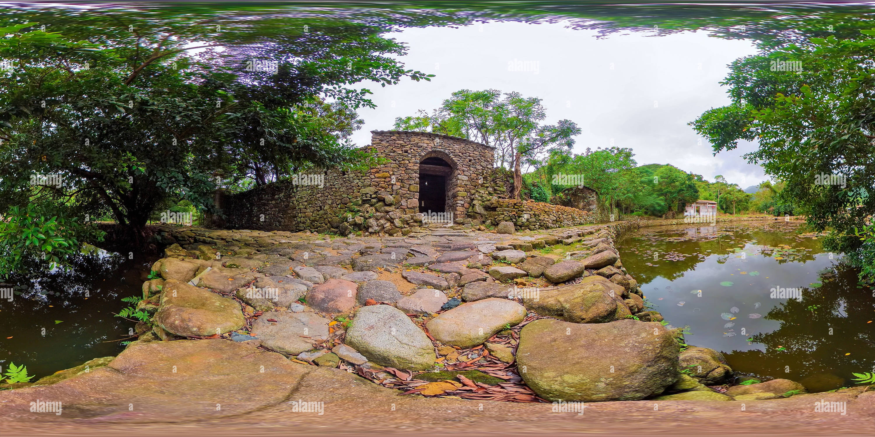 360° view of The stone village 石头村 - Alamy