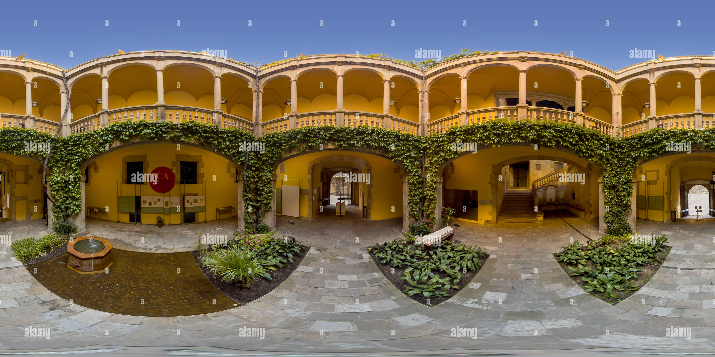 360° view of Barcelona 360 Vr Gothic Quarter 12 Without People - Alamy