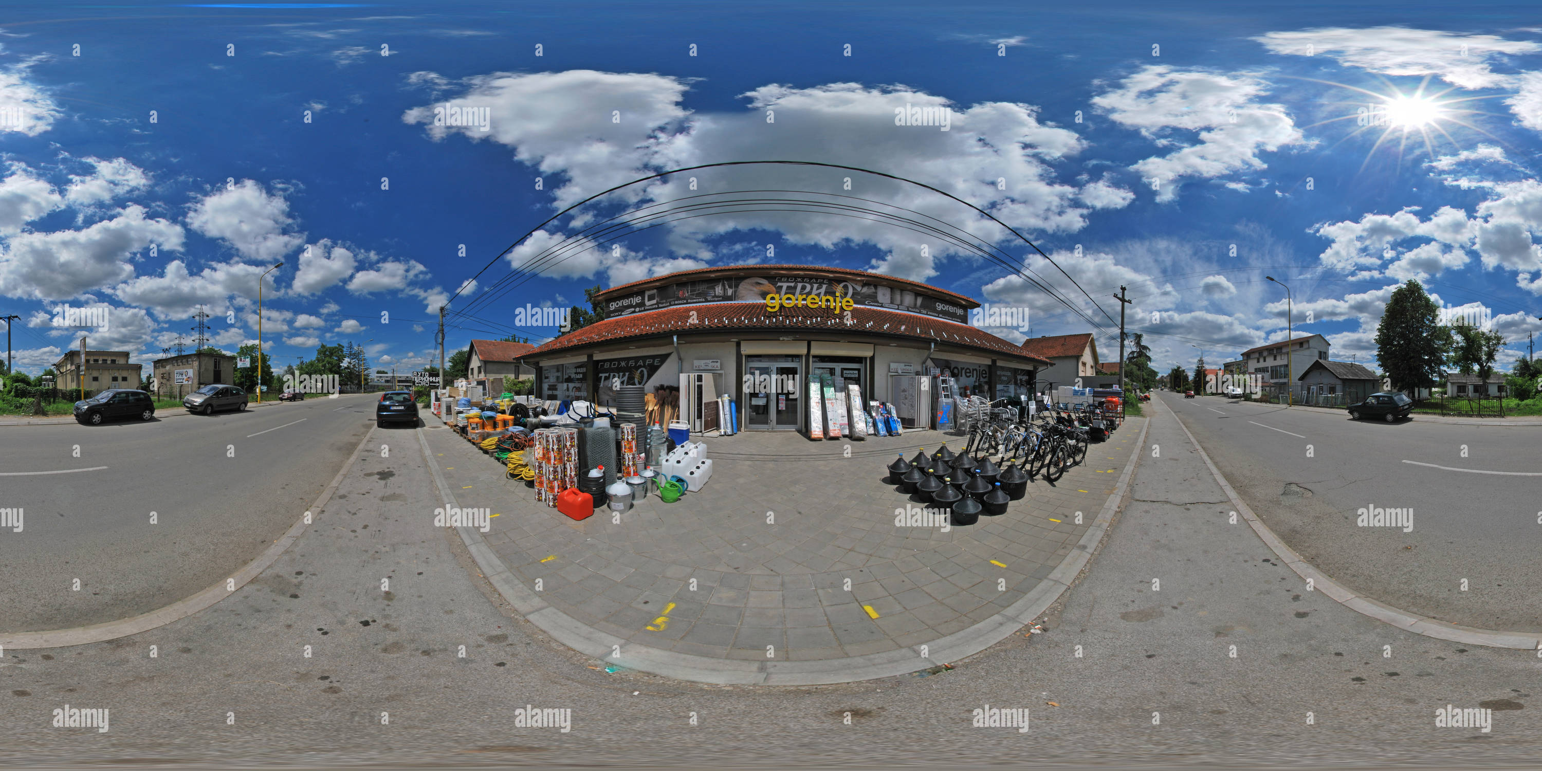 360° view of Janka Stajica street [Lazarevac] - Alamy