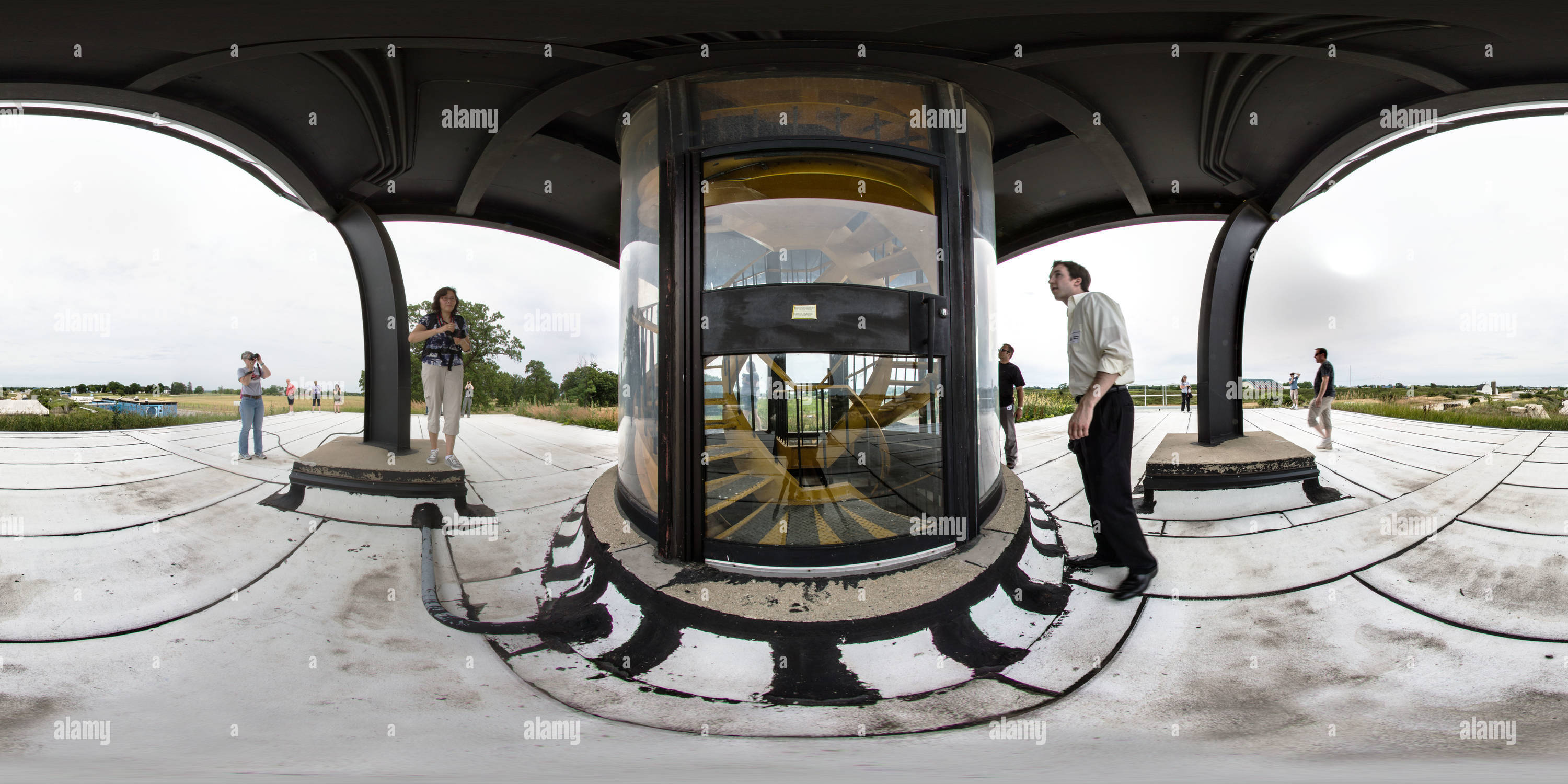360° view of Under the Fermilab Proton Pagoda - Alamy