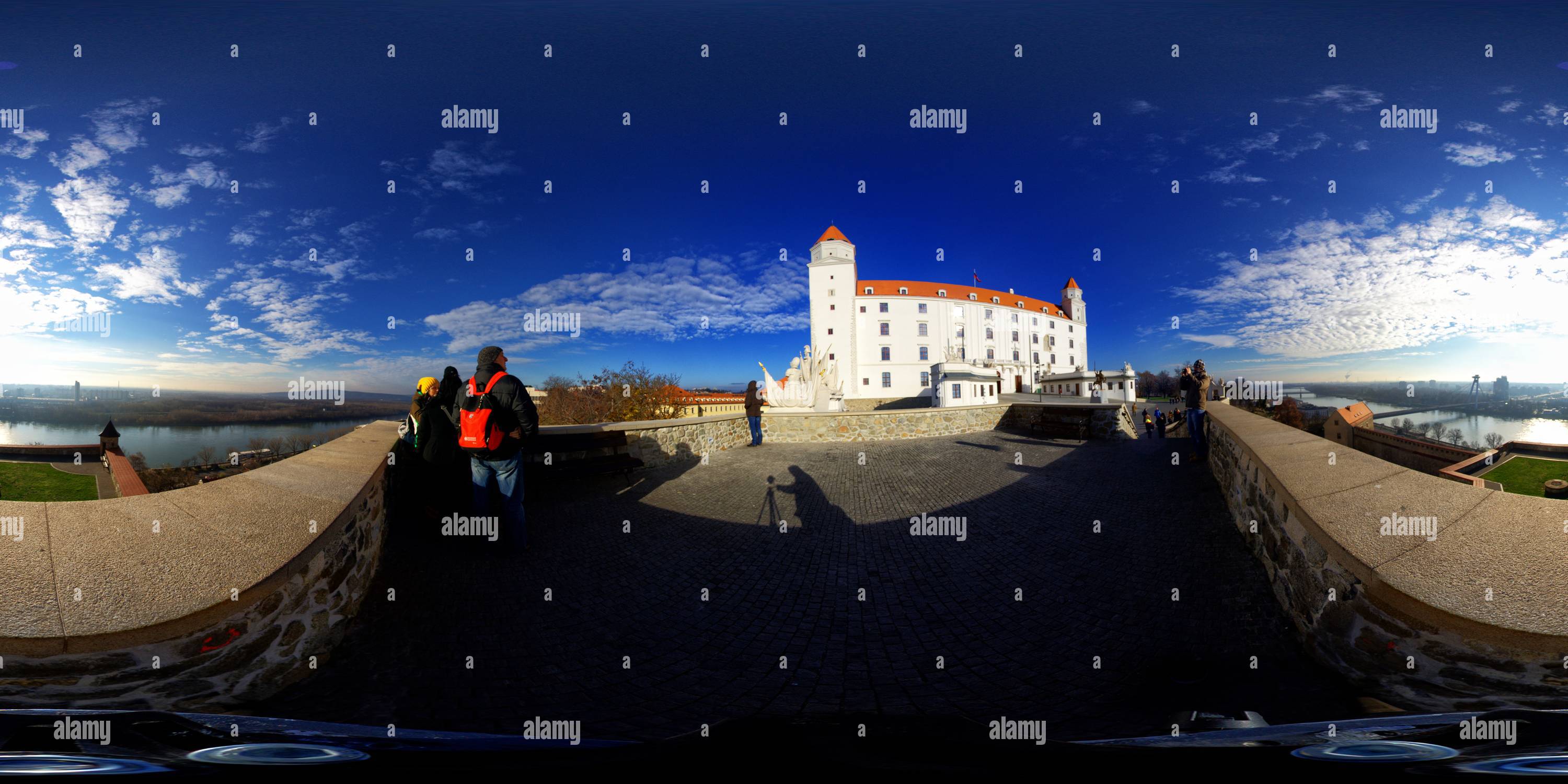 360° view of Bratislava - Hrad - Alamy