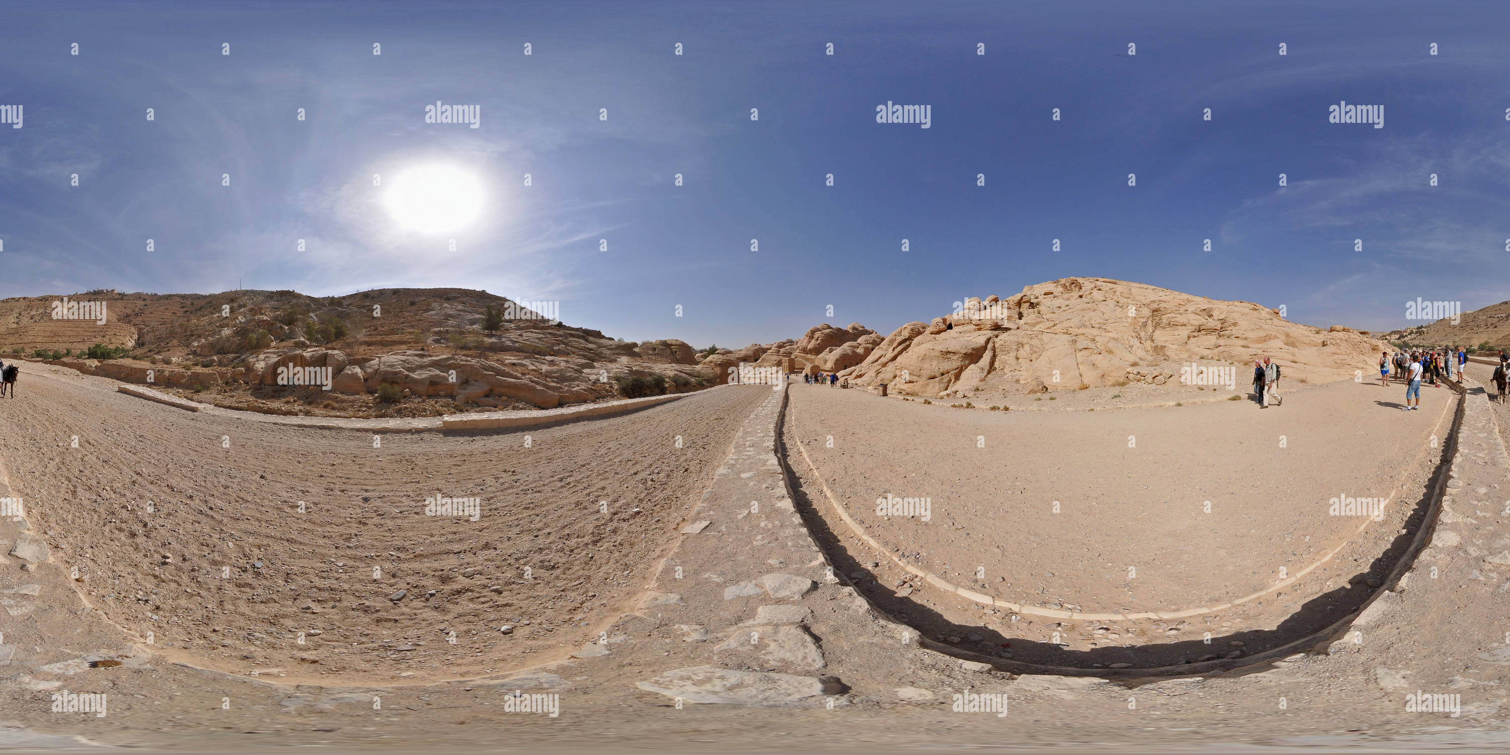 360° view of Path to Petra - Alamy