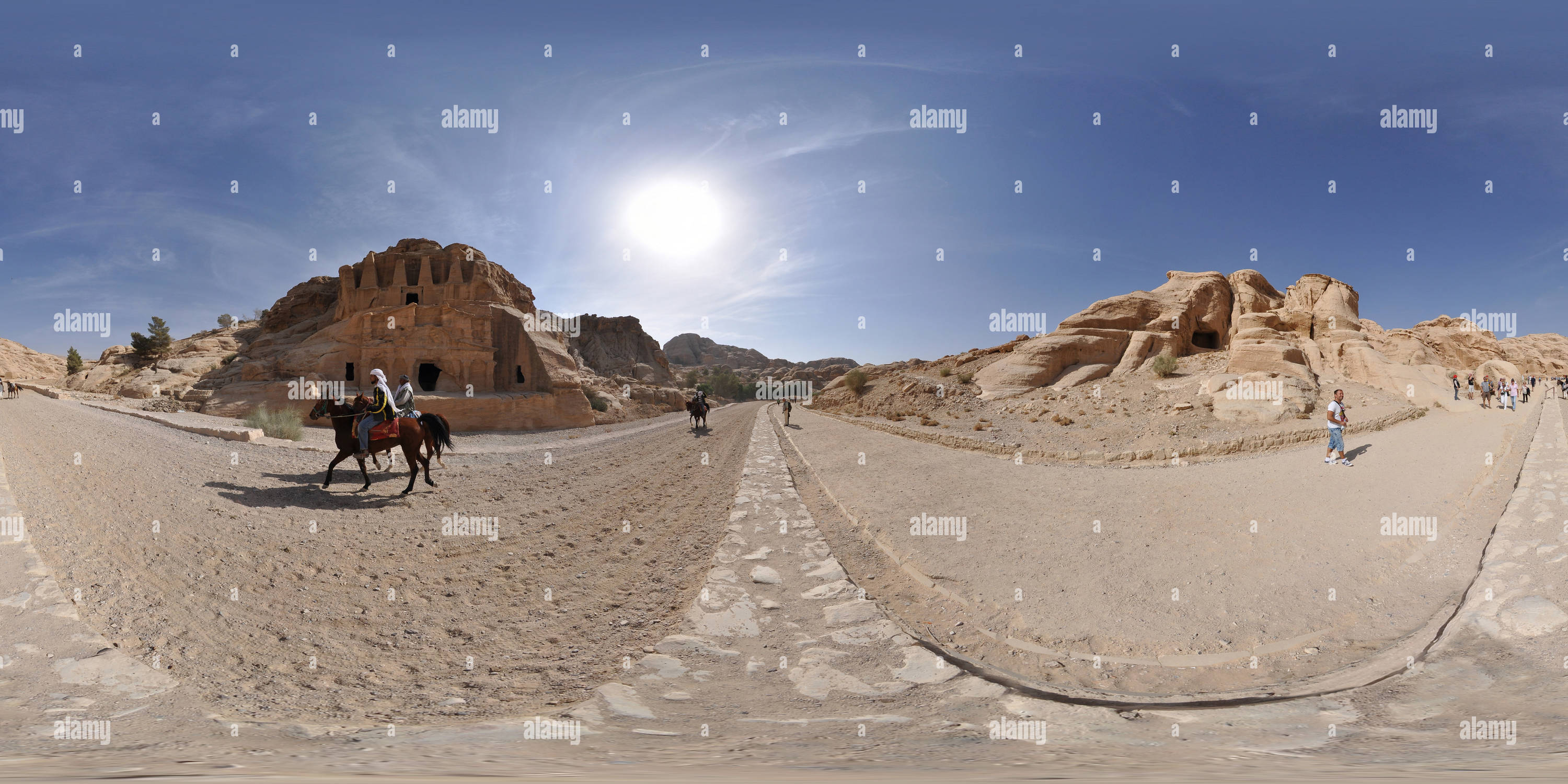 360° view of Path to Petra - Alamy