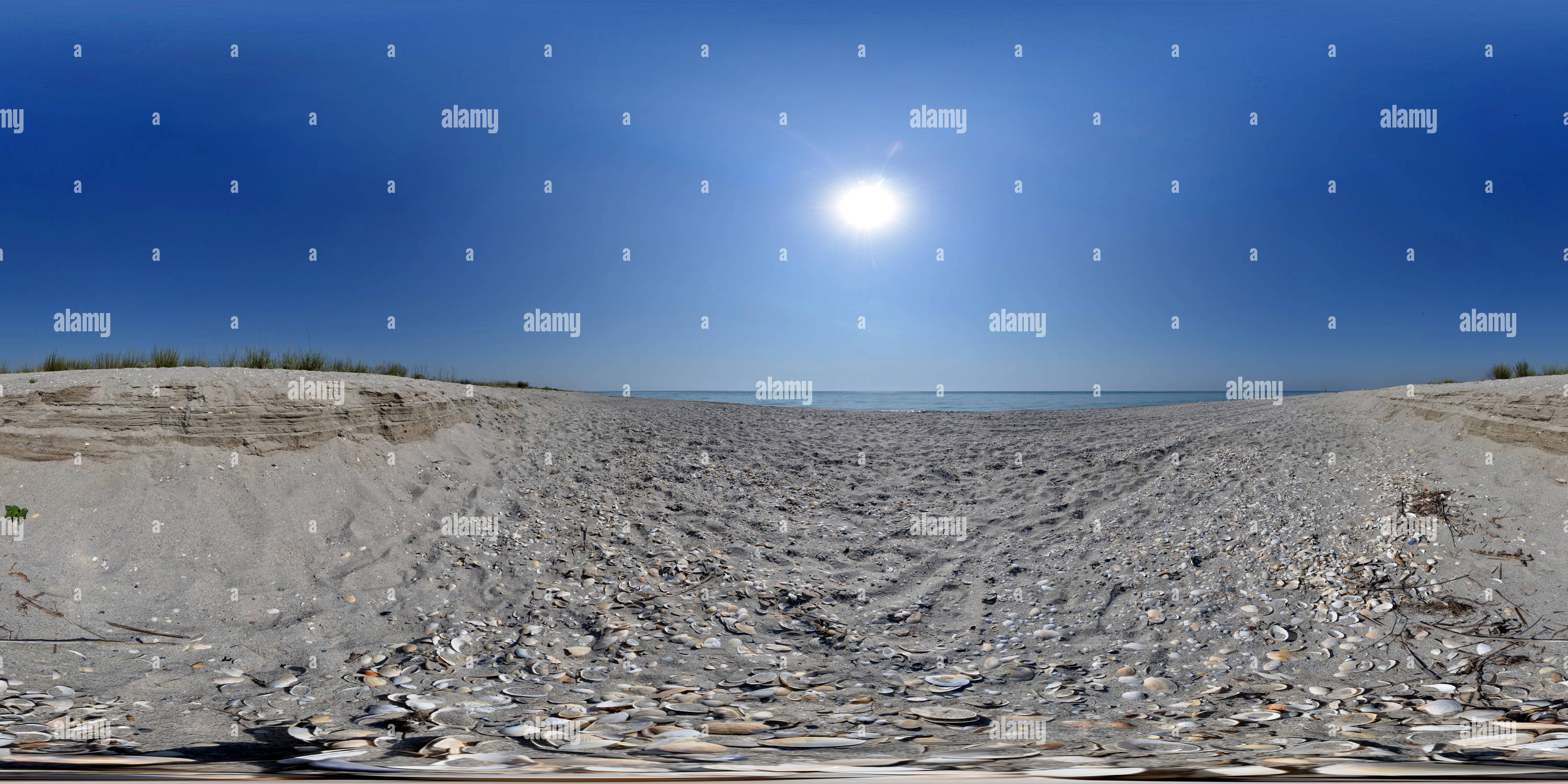 360° view of The beach, Vadu - Alamy