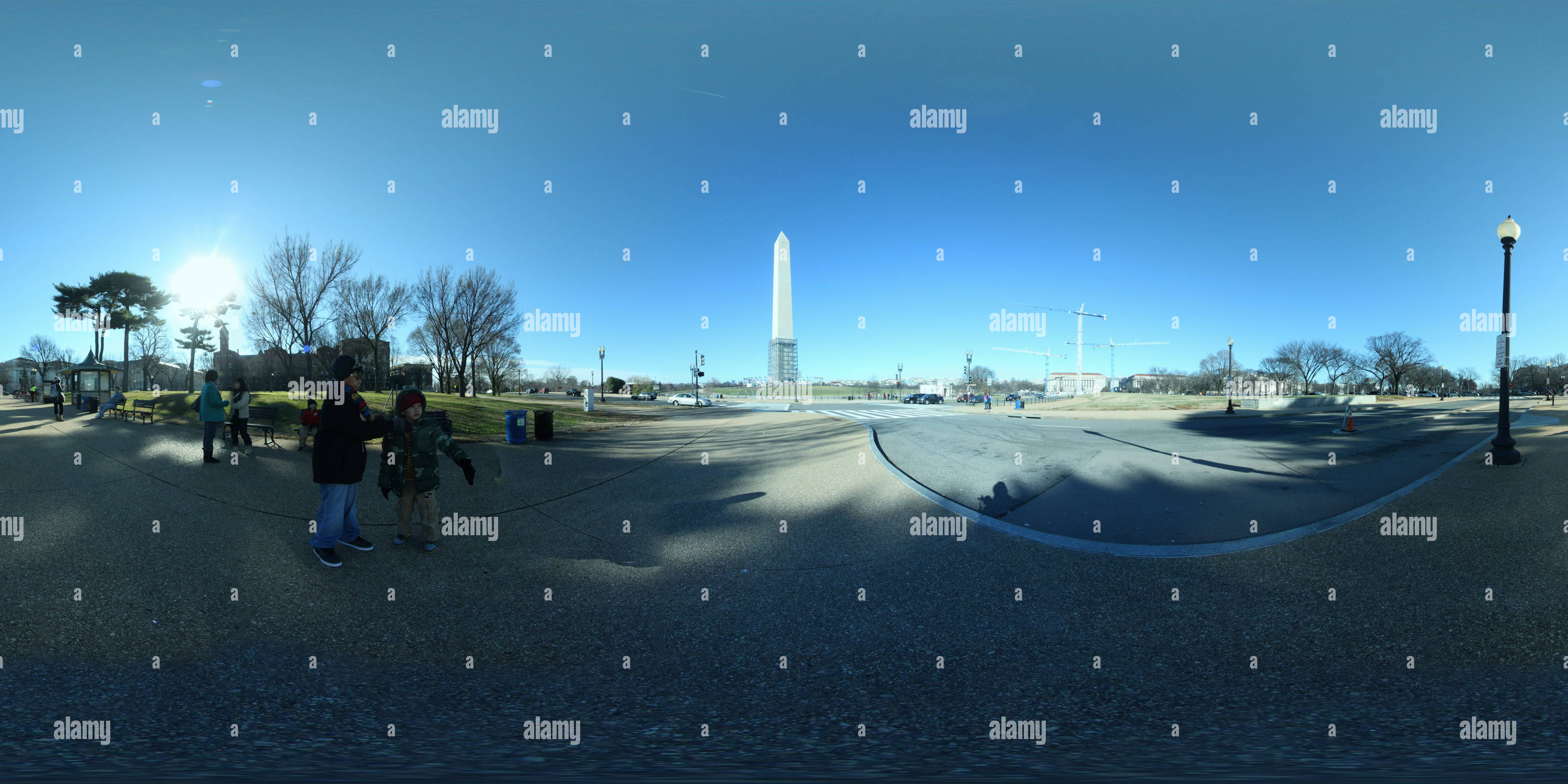 Washington monument panorama hi-res stock photography and images - Alamy