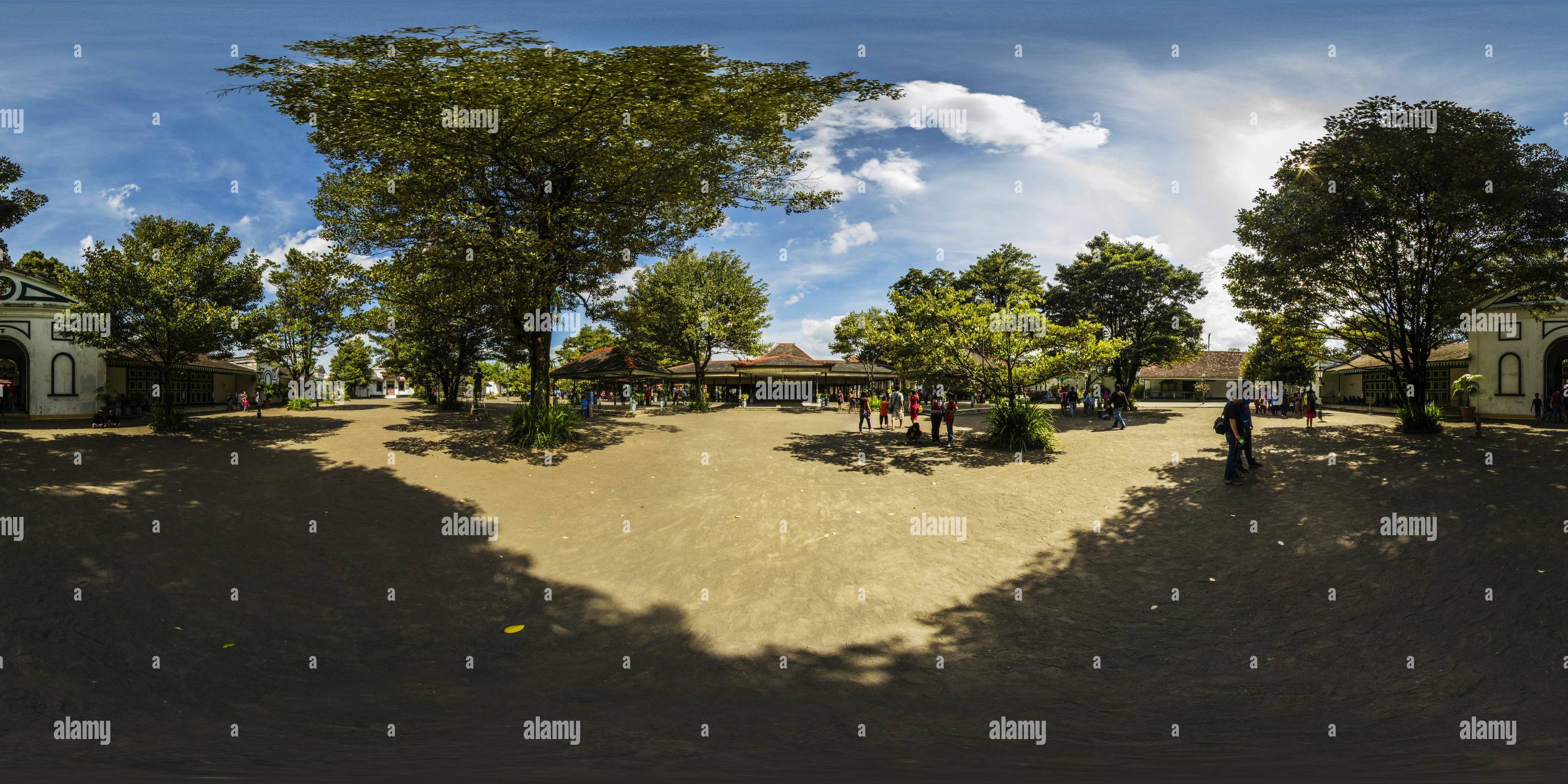 360° view of Yogyakarta Kraton - Inner Court Bangsal Kencono - Alamy