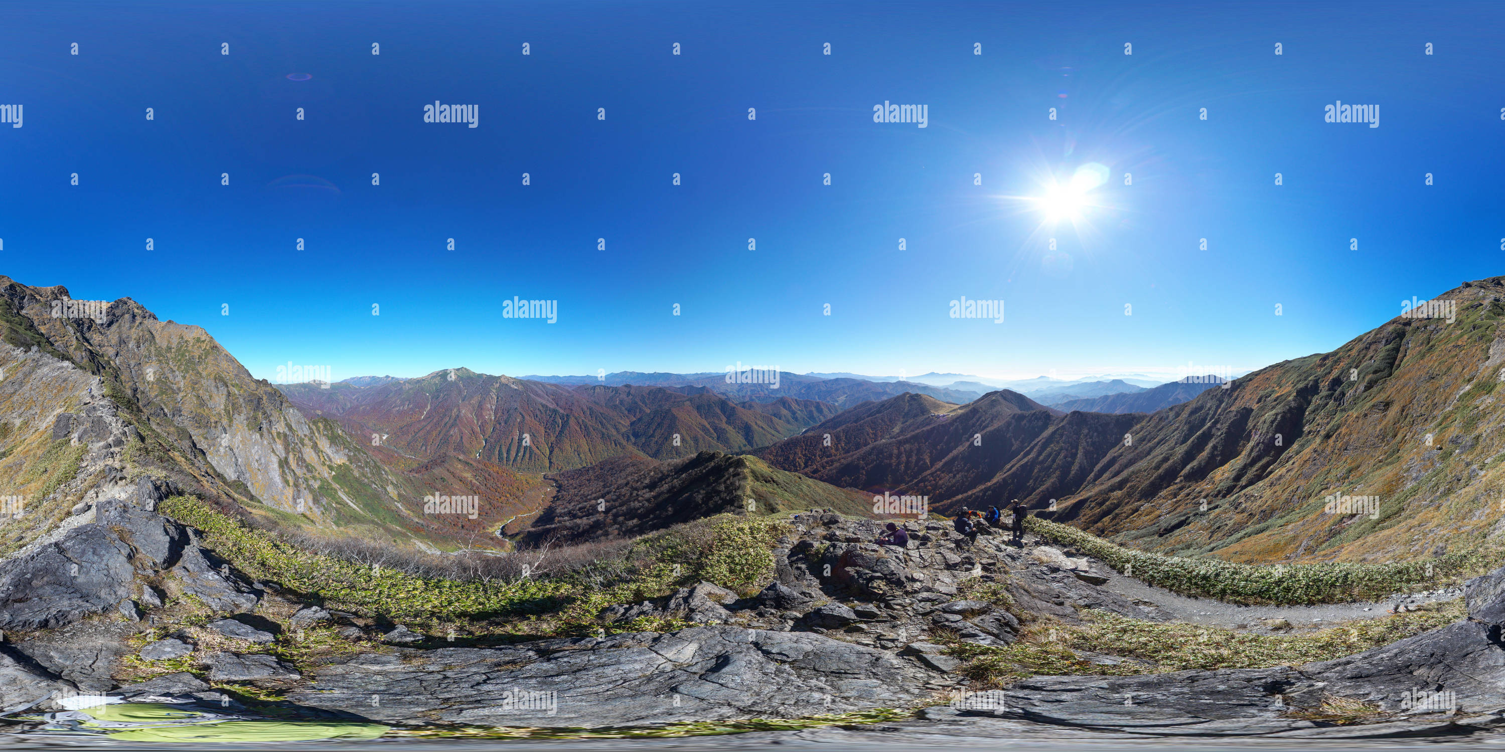 360° view of Mt.Tanigawadake, Nishiguro ridge - Alamy