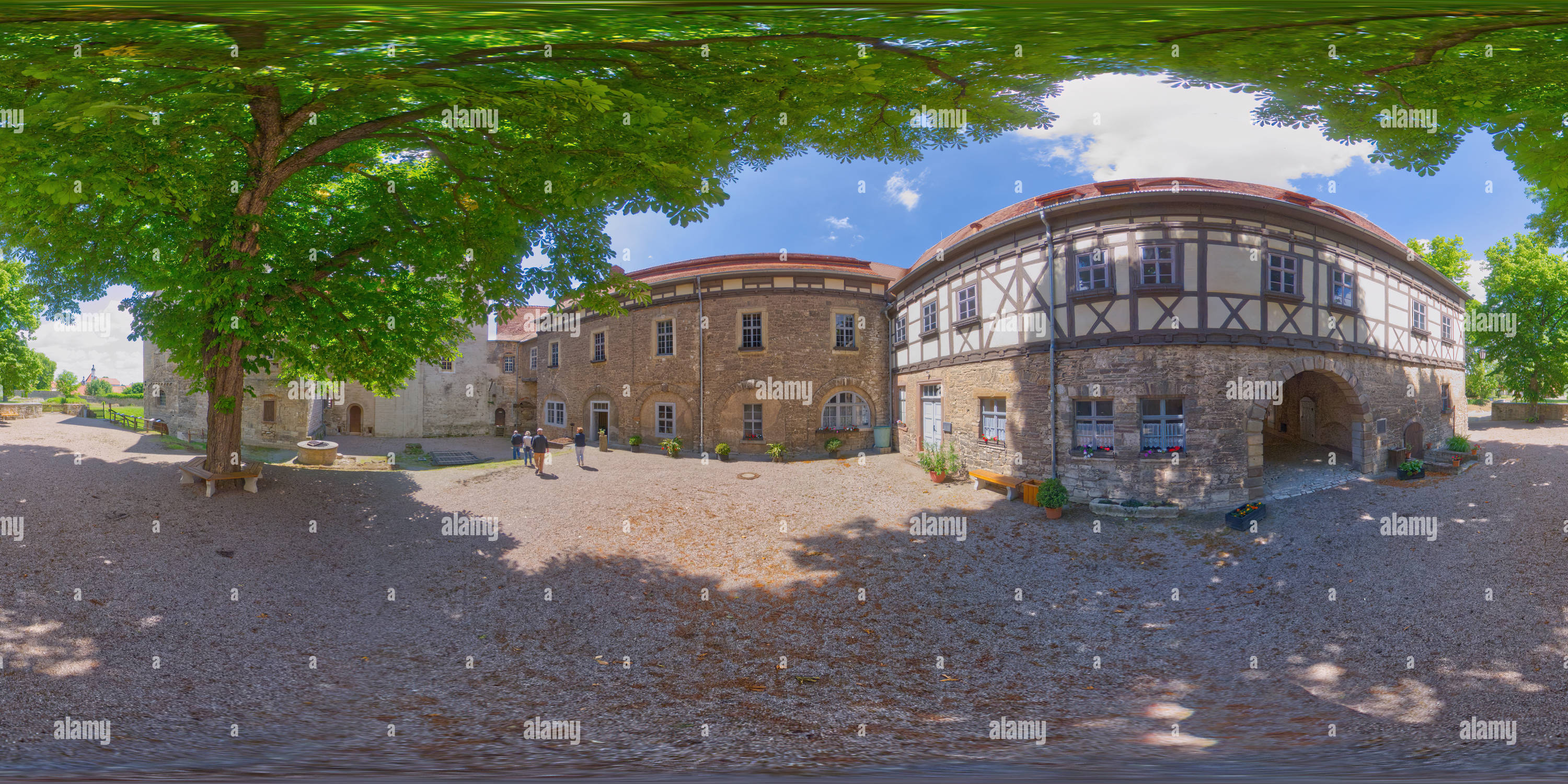 360° view of Runne Burg - Weissensee - Alamy