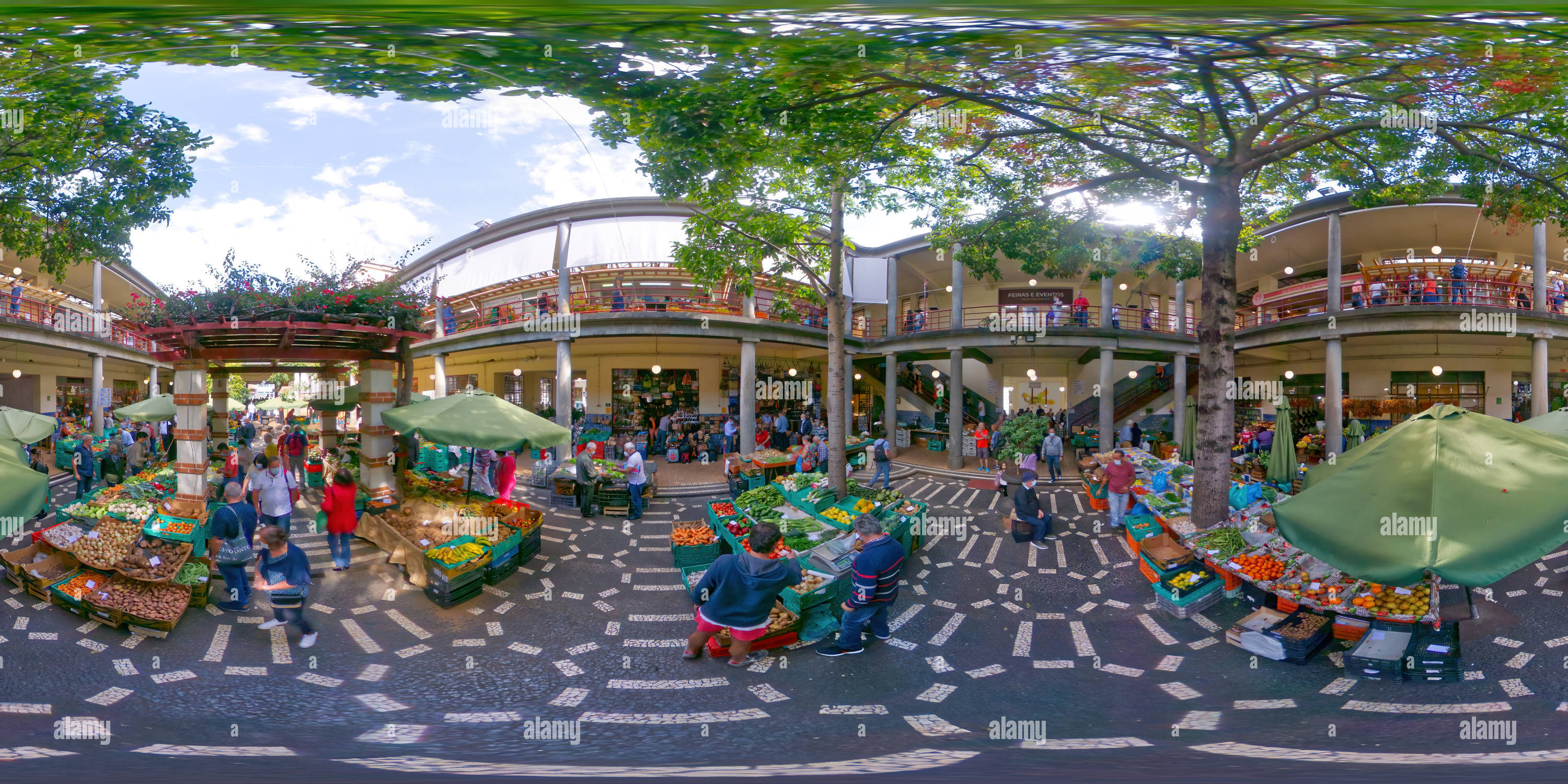 360° view of Funchal - Mercado dos Lavradores (2 - Alamy