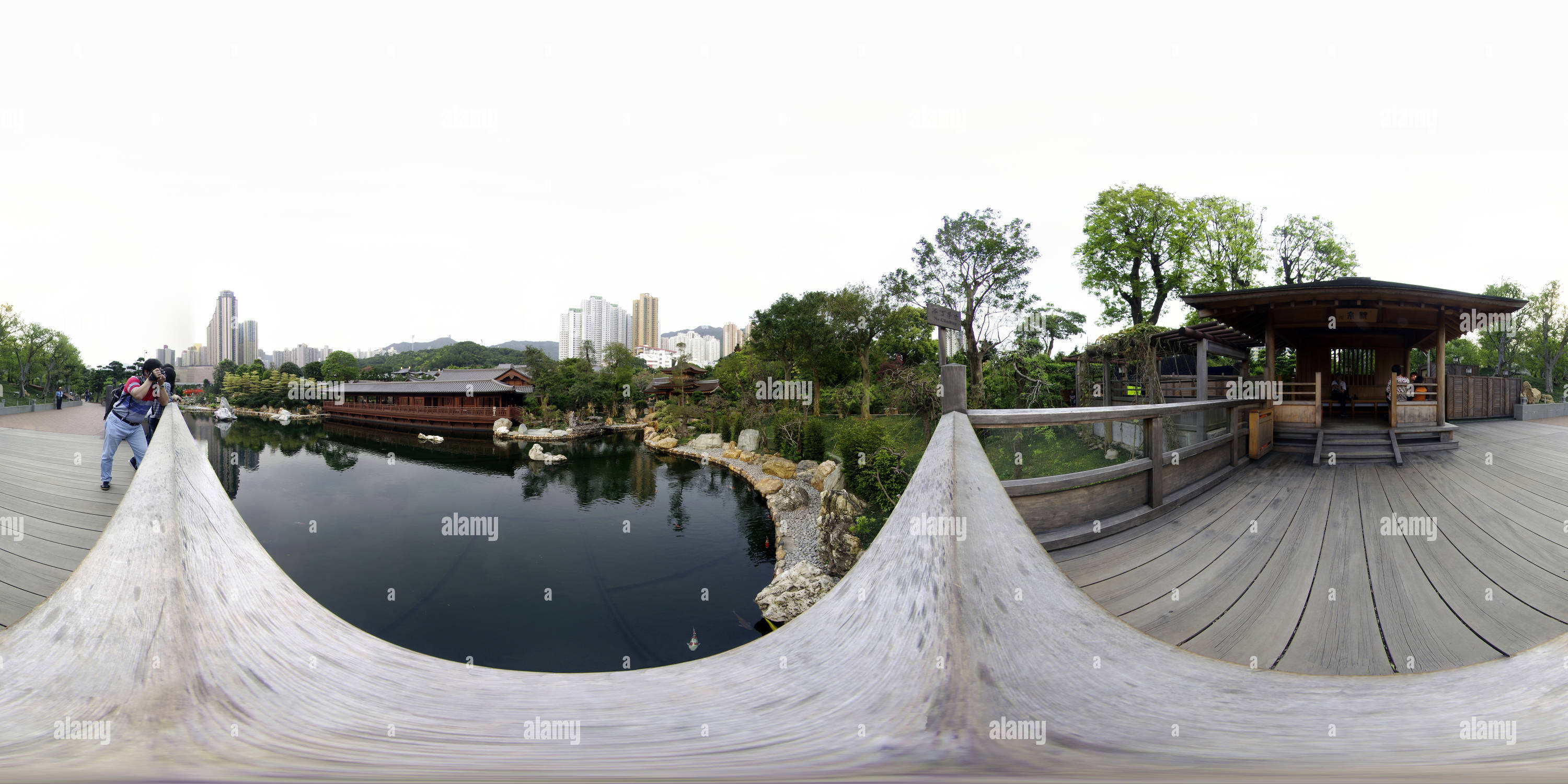 360° view of Hong Kong Kowloon Diamond Hill Nan Lian Garden Lunar ...