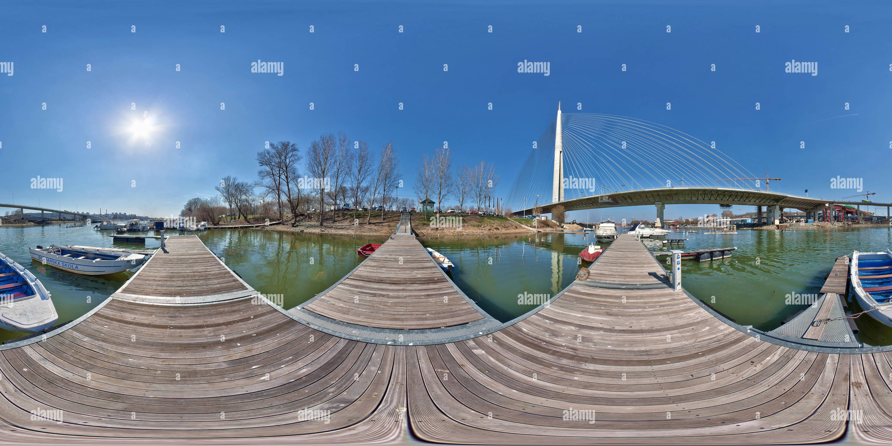 360° view of Pogled Na Most Preko Ade - Alamy