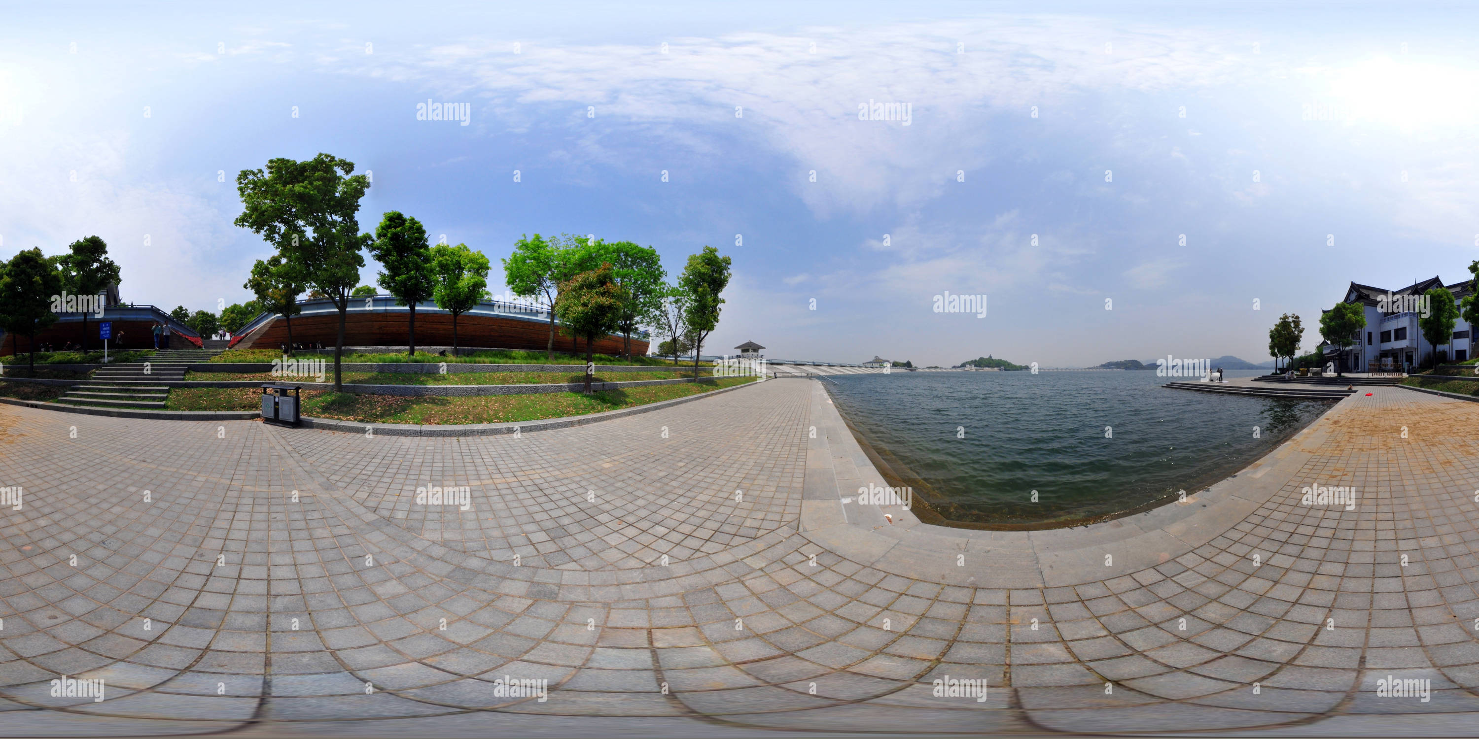 360° view of Tianmu Lake Sha River Reservoir 沙河水库 (055 - Alamy