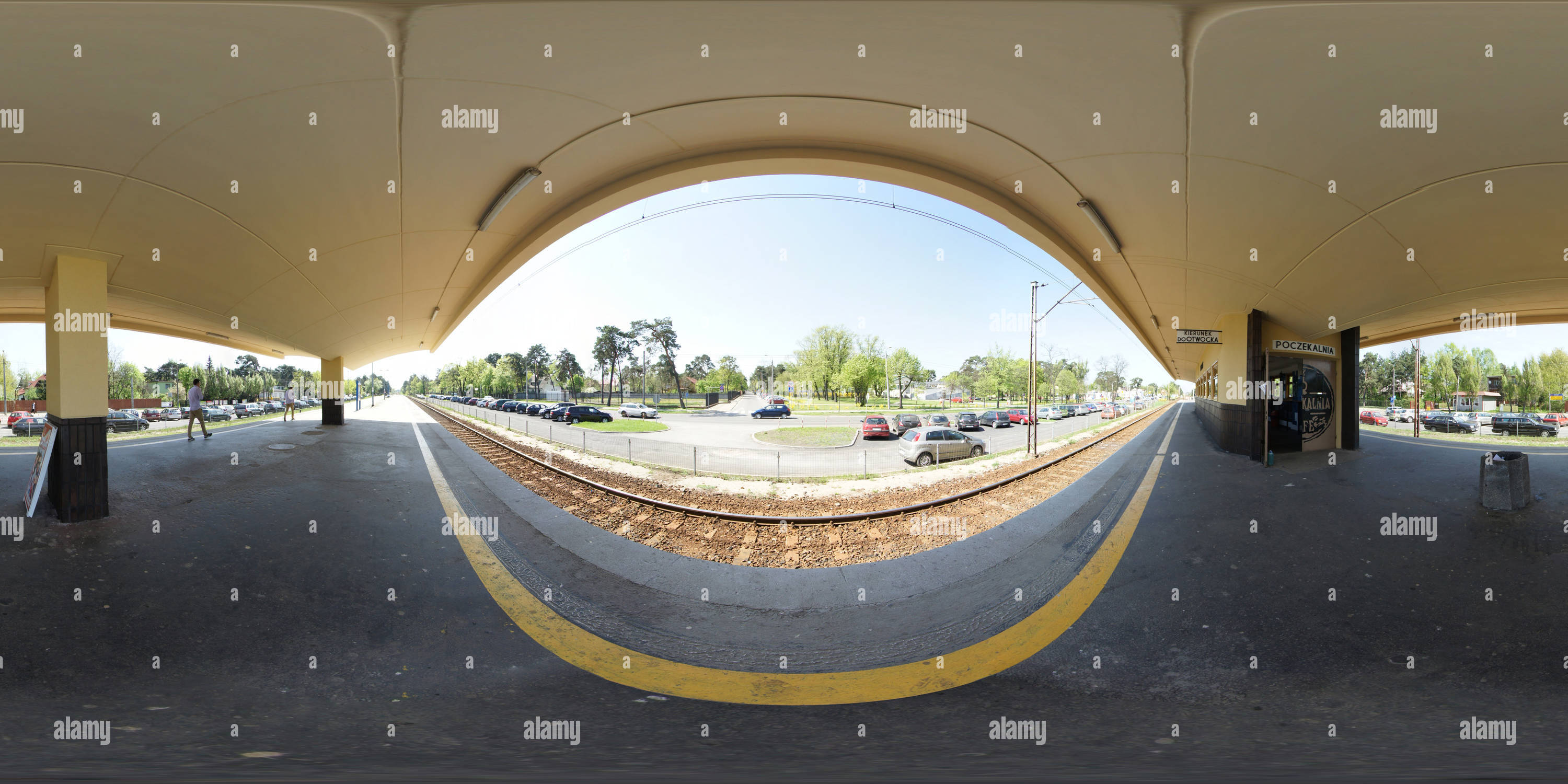 360° view of PKP Józefów - platform - Alamy