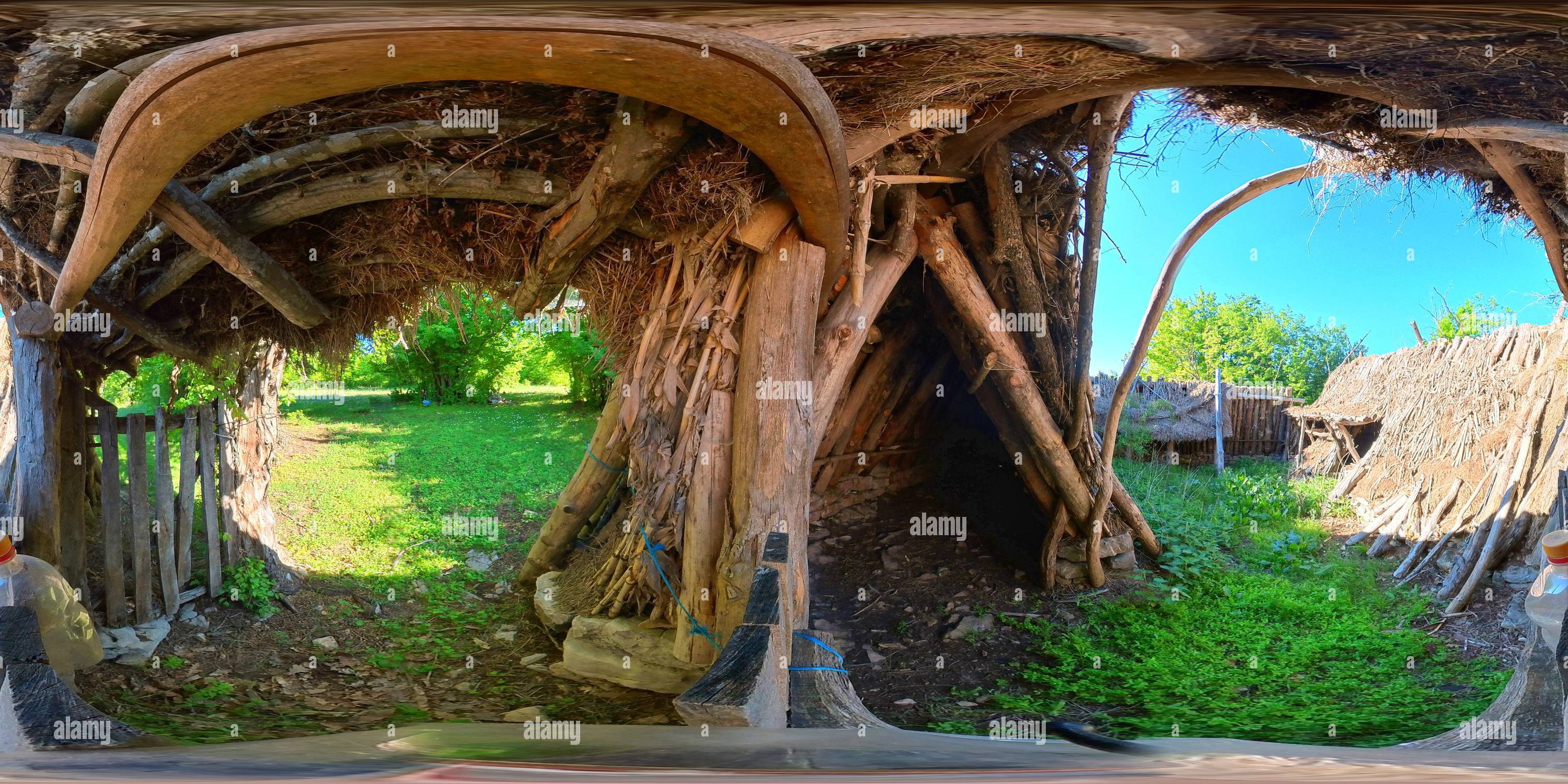 360° view of Old sheep pen - Alamy