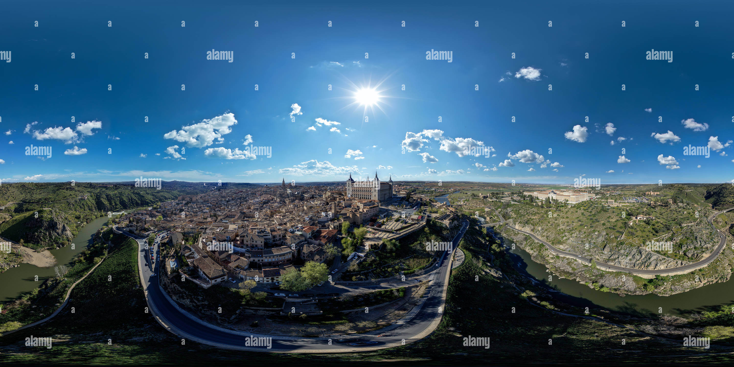 360° view of Aerial Views of Toledo, Spain - Alamy