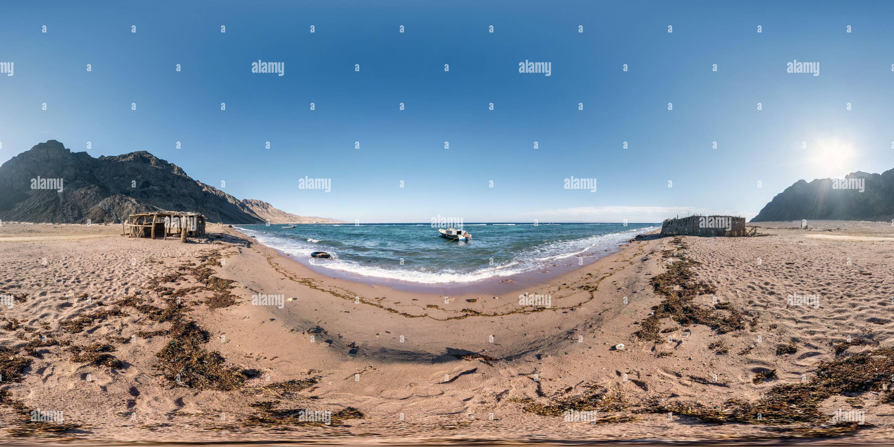 360° view of full seamless spherical hdri 360 panorama view abandoned ...