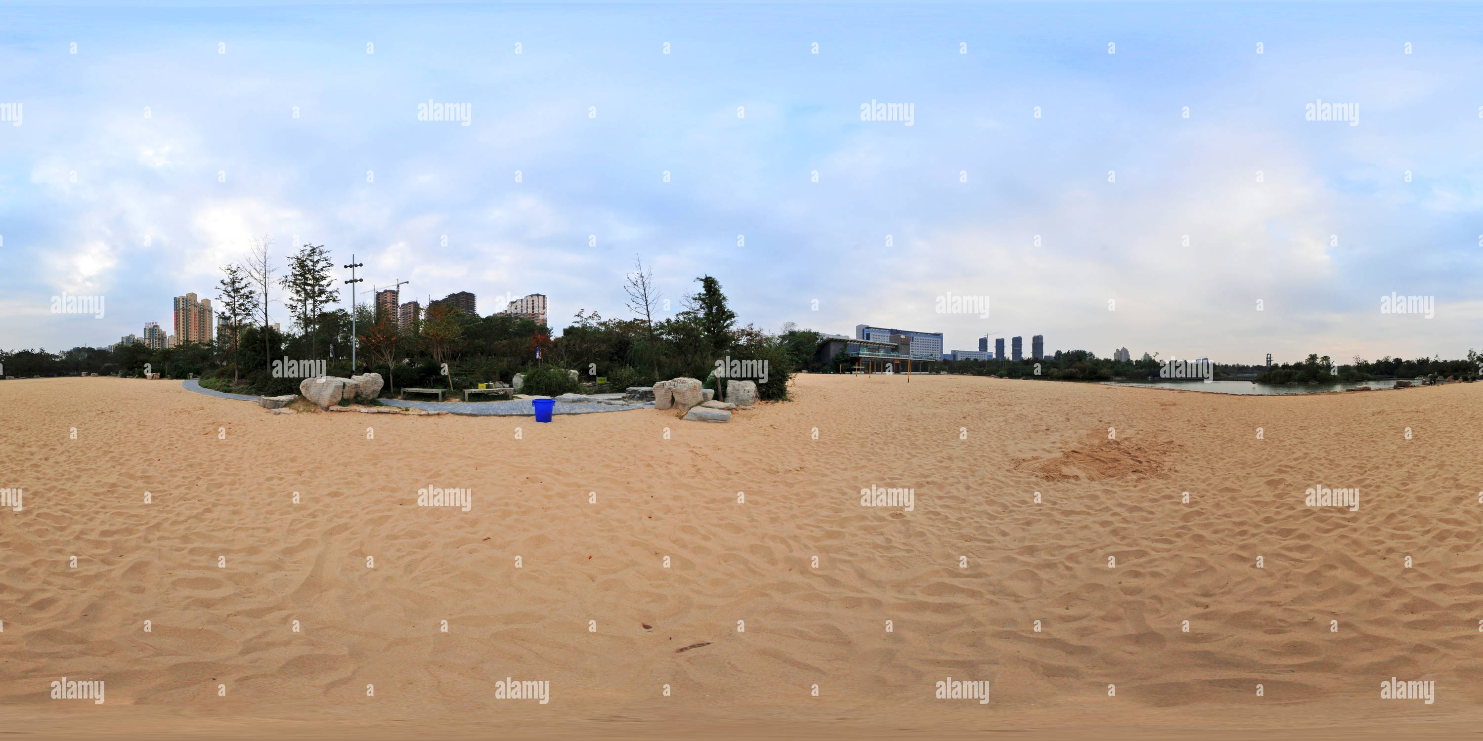 360° view of Qingfeng Park 人造沙滩(169 - Alamy