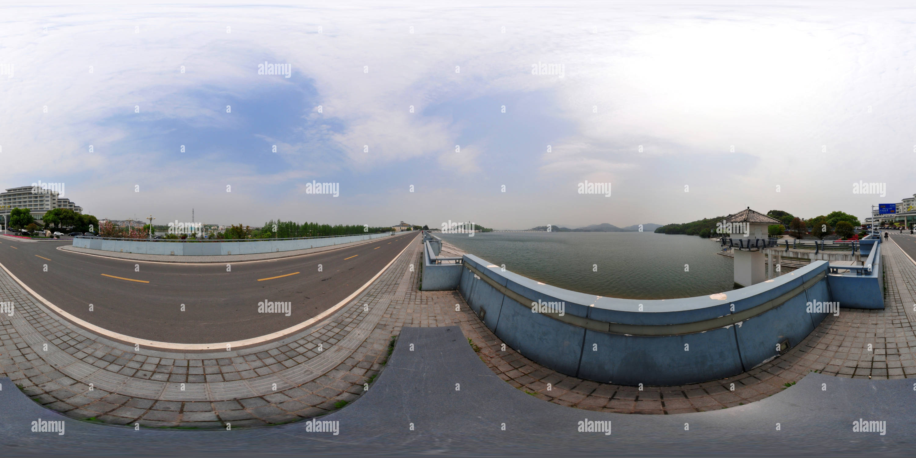 360° view of Tianmu Lake Topography and Geomorphology 天目湖地形地貌 (079 - Alamy