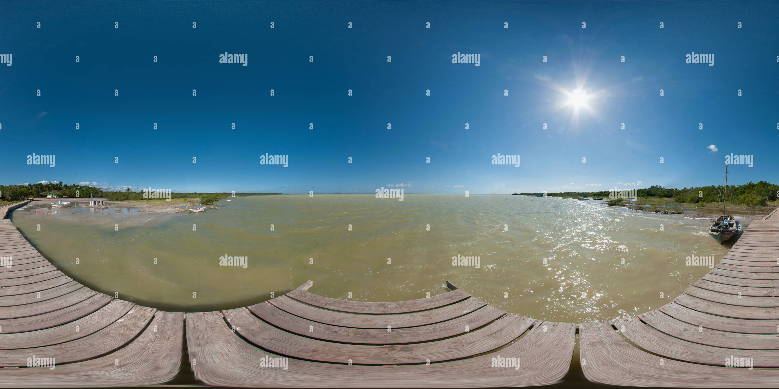 360° view of Laguna de Oviedo - Alamy