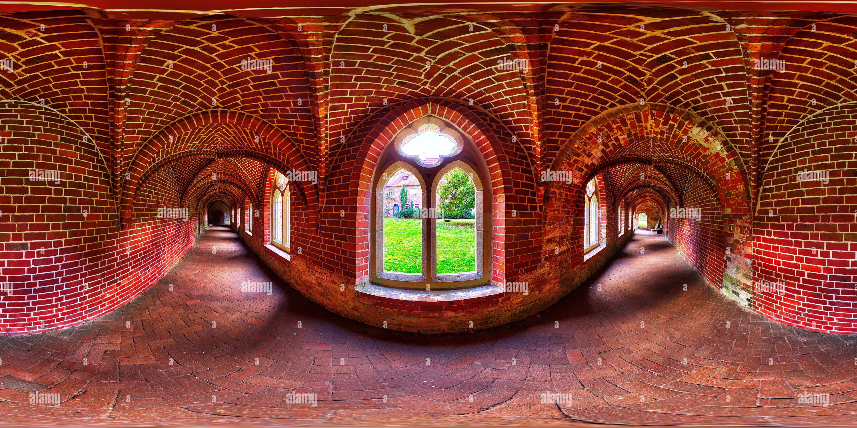 360° view of Stift Börstel - Kreuzgang - Alamy