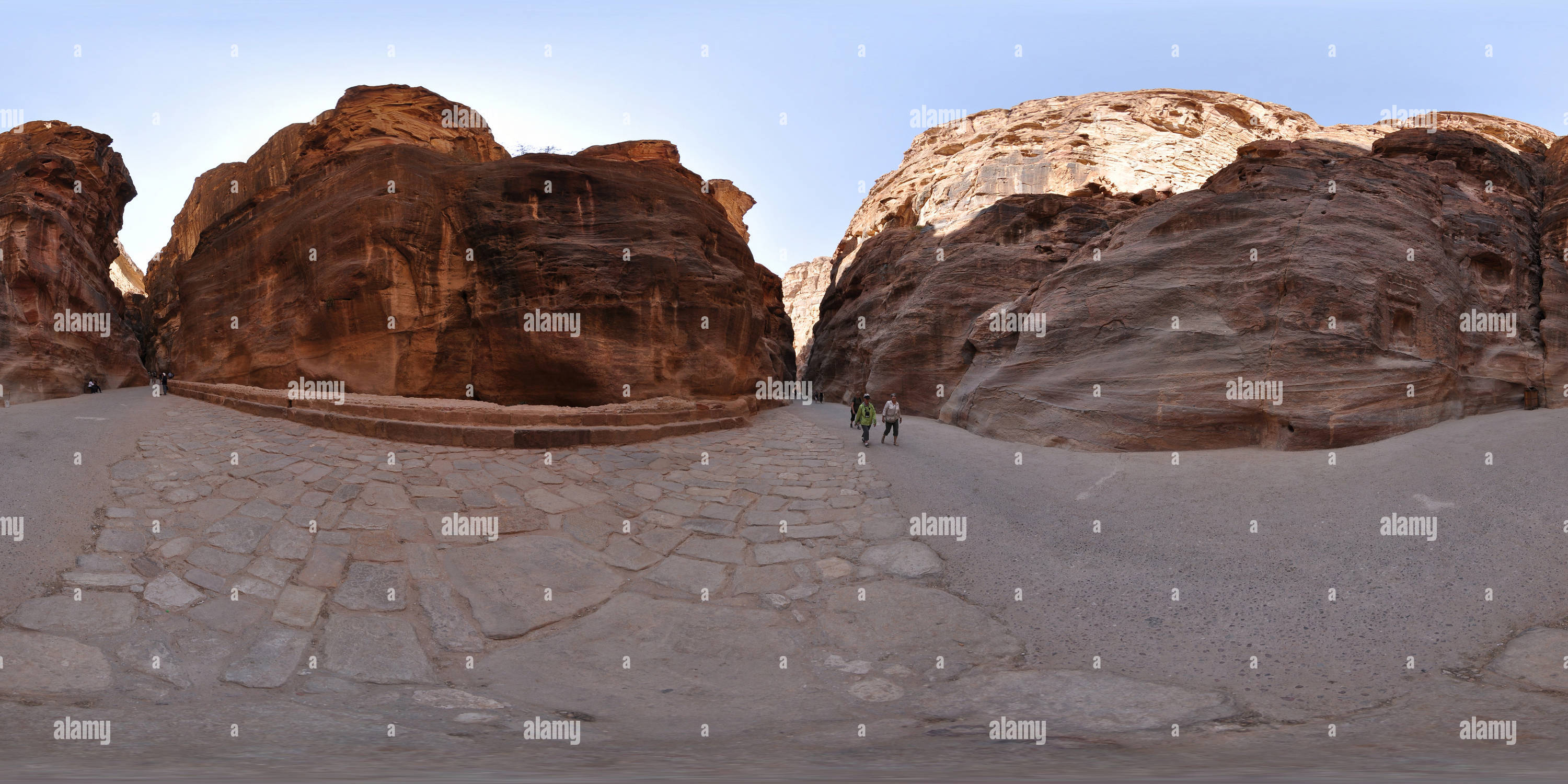 360° view of Petra, the Siq - Alamy