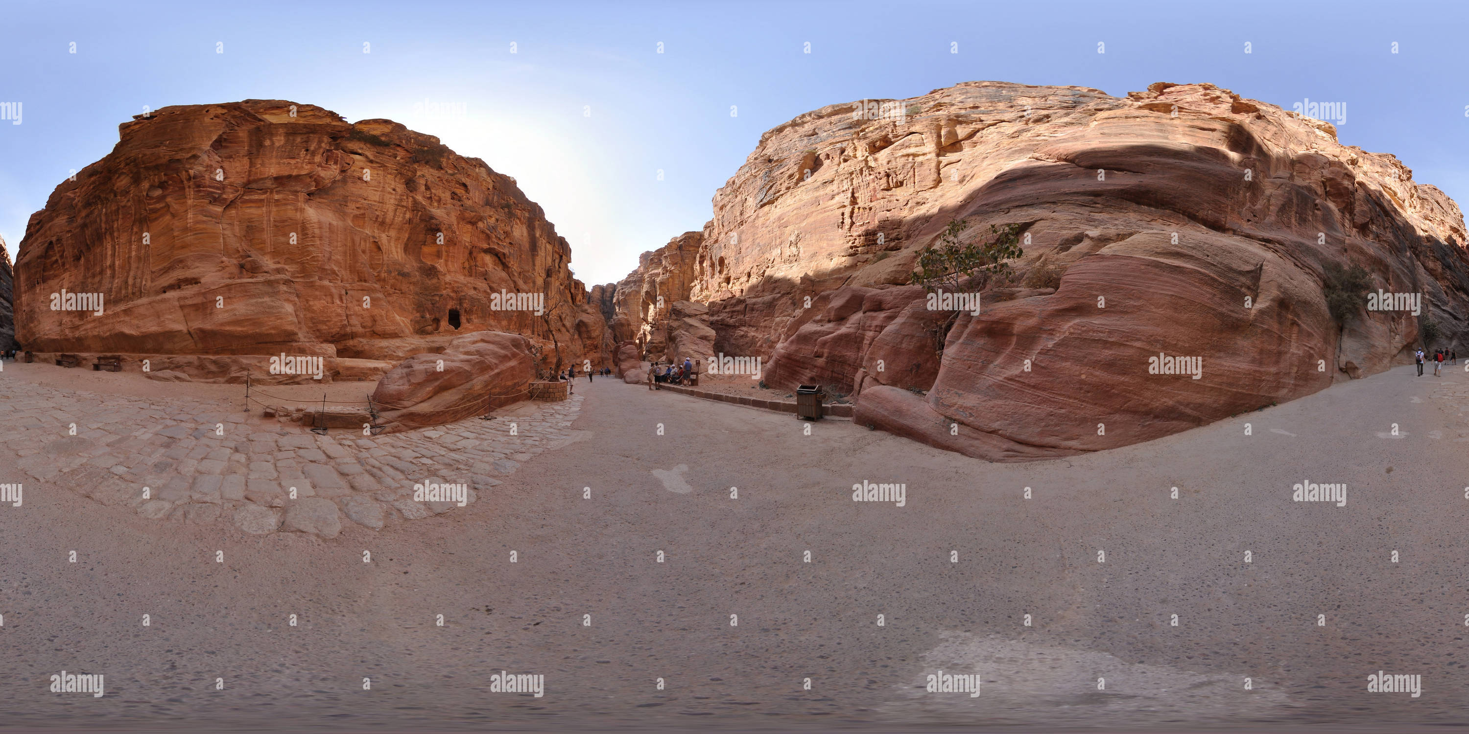 360° view of Petra, the Siq - Alamy