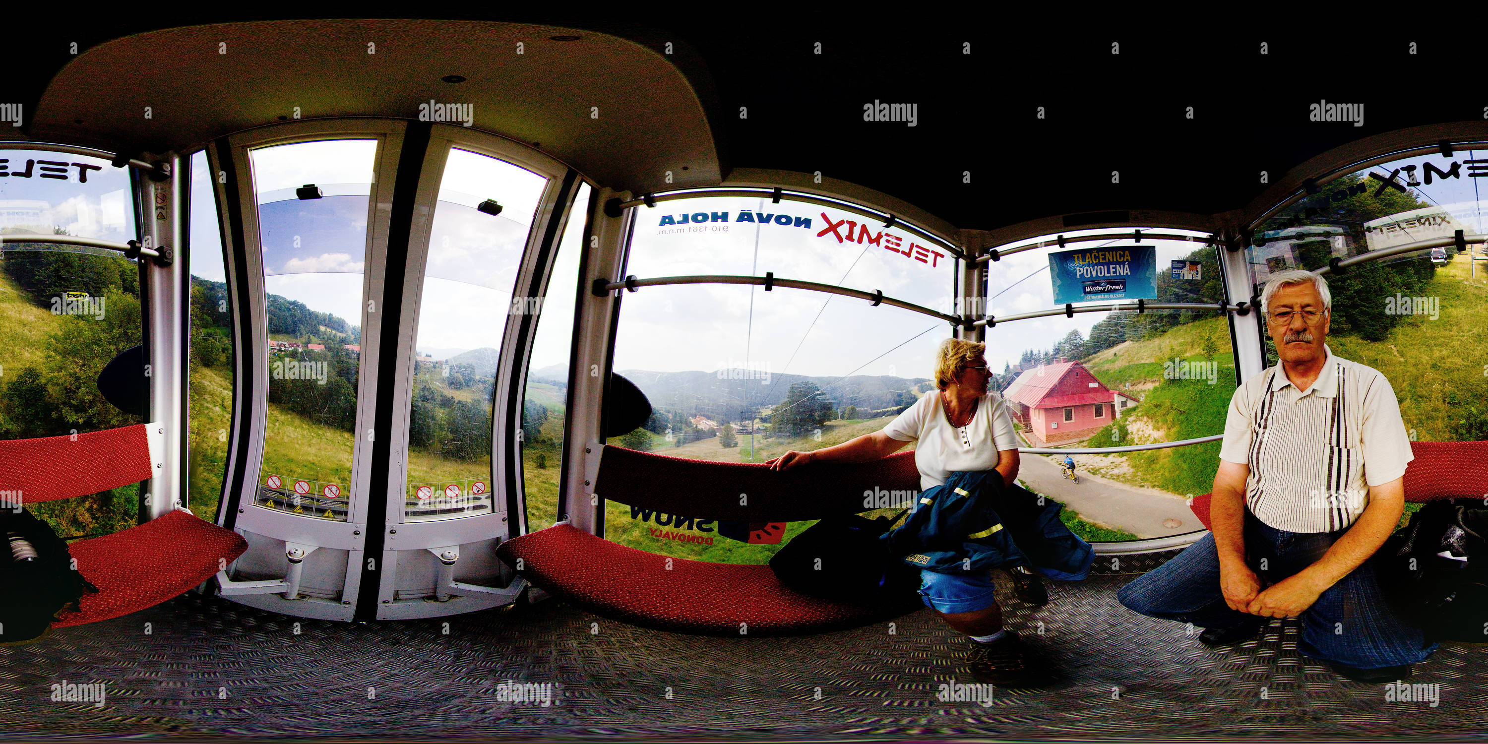 360° view of In The Cablecar Cabine - Alamy