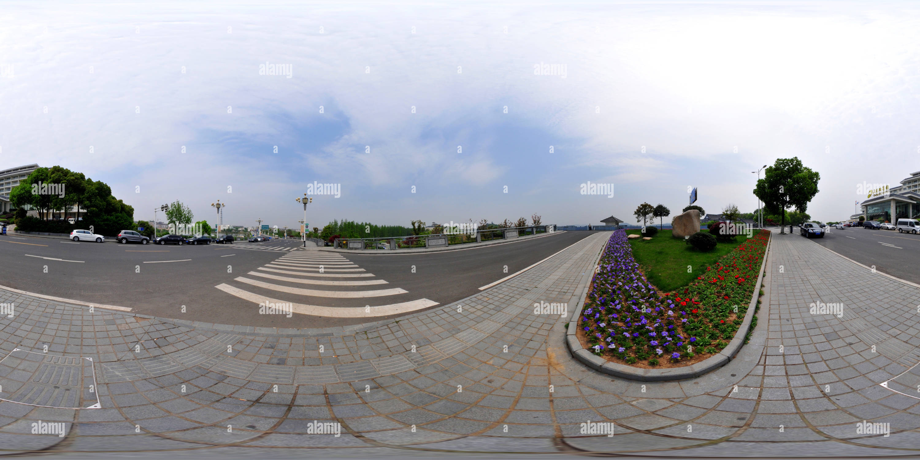 360° view of Tianmu Lake Climate Water levels 天目湖气候水位 (097 - Alamy