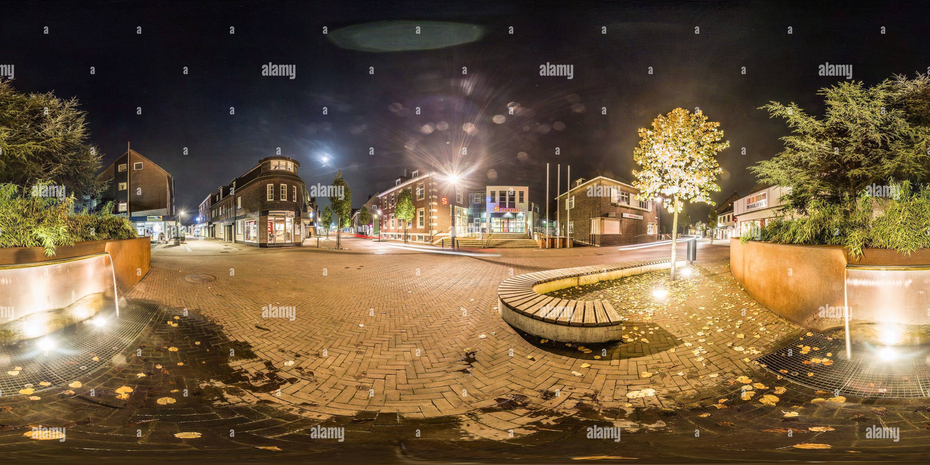 360° view of Rhede - Brunnen an der Bahnhofstrasse - Alamy