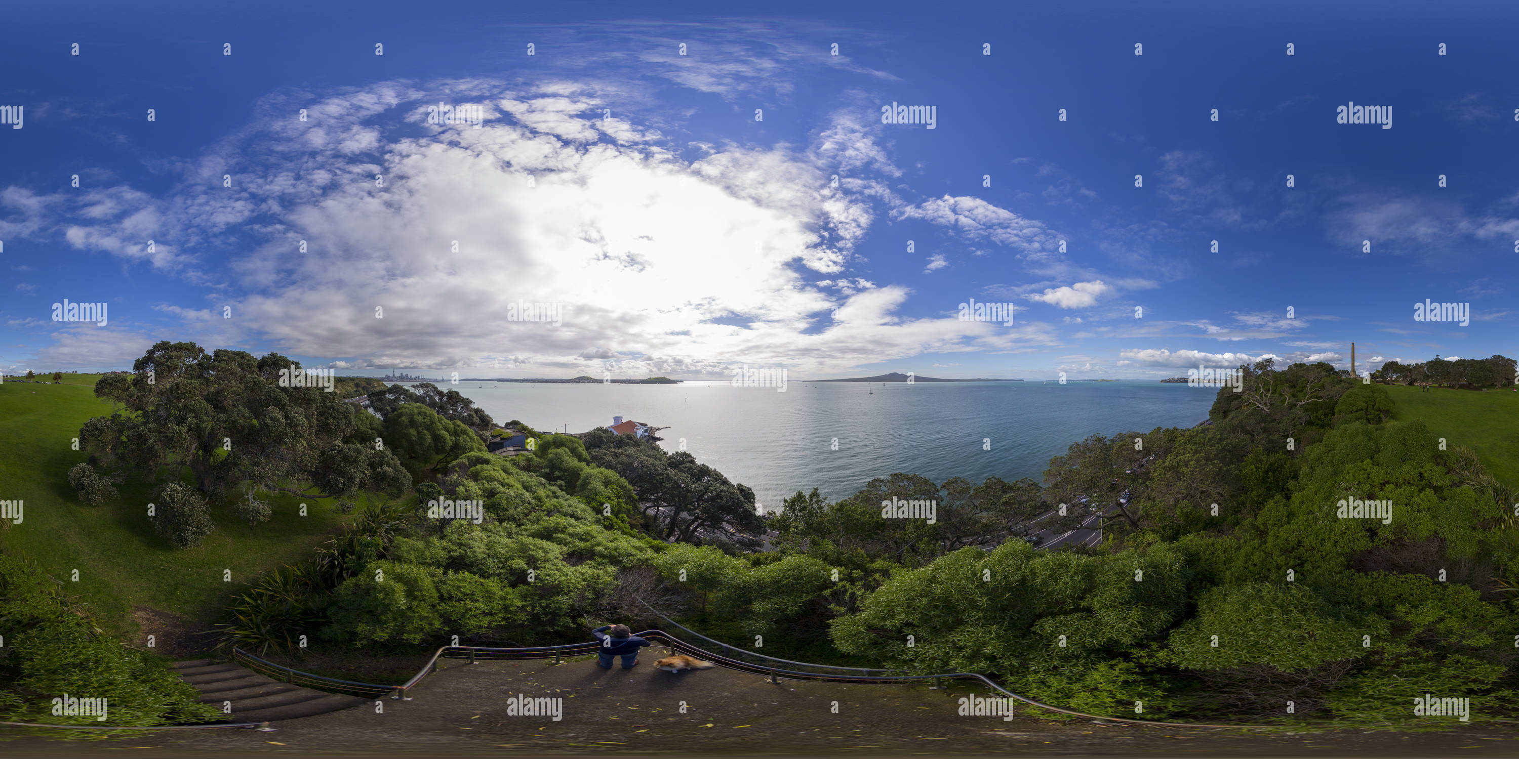 360° view of Hauraki Gulf Views - Alamy