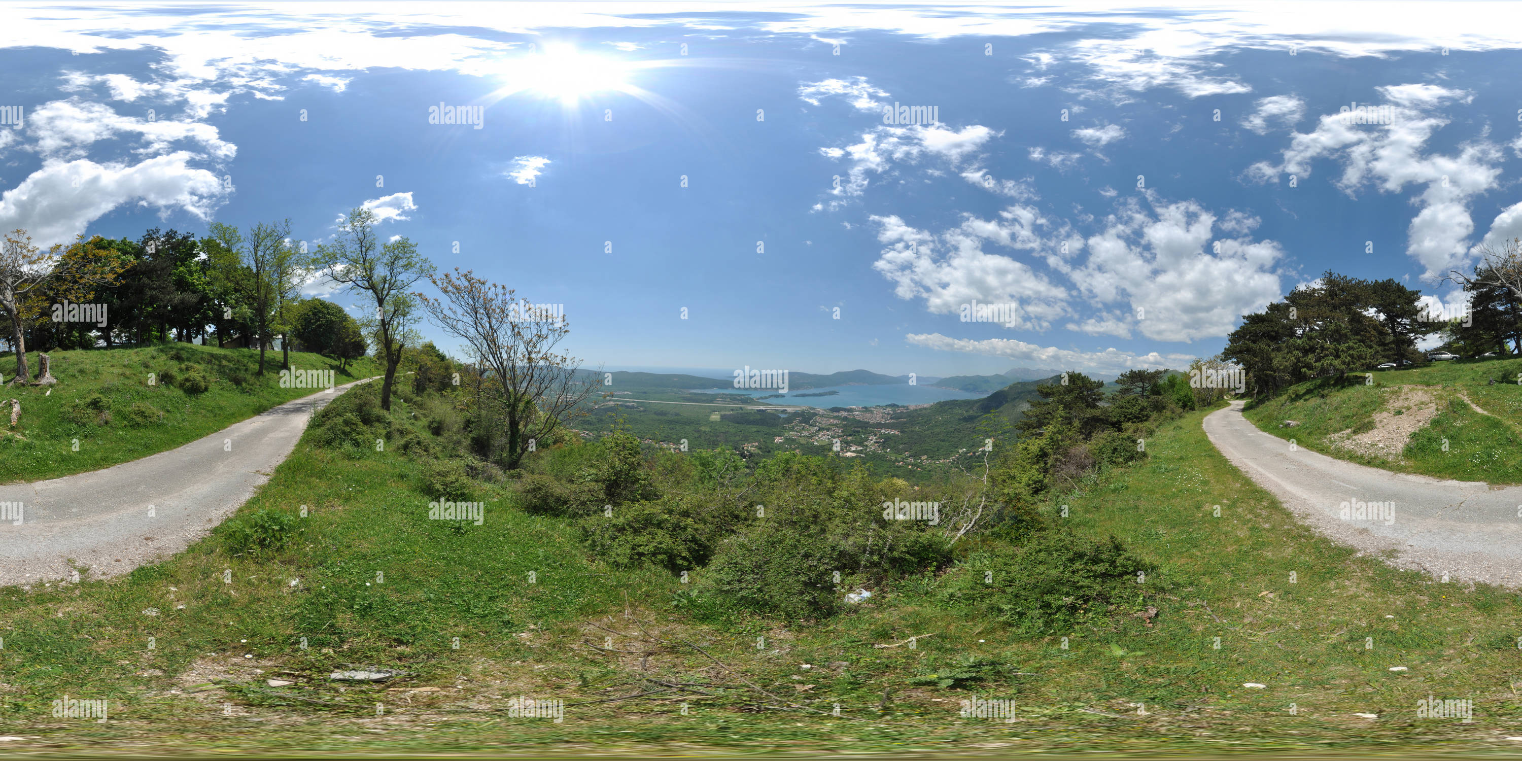 360° view of Tivat Bay From Vrmac - Alamy