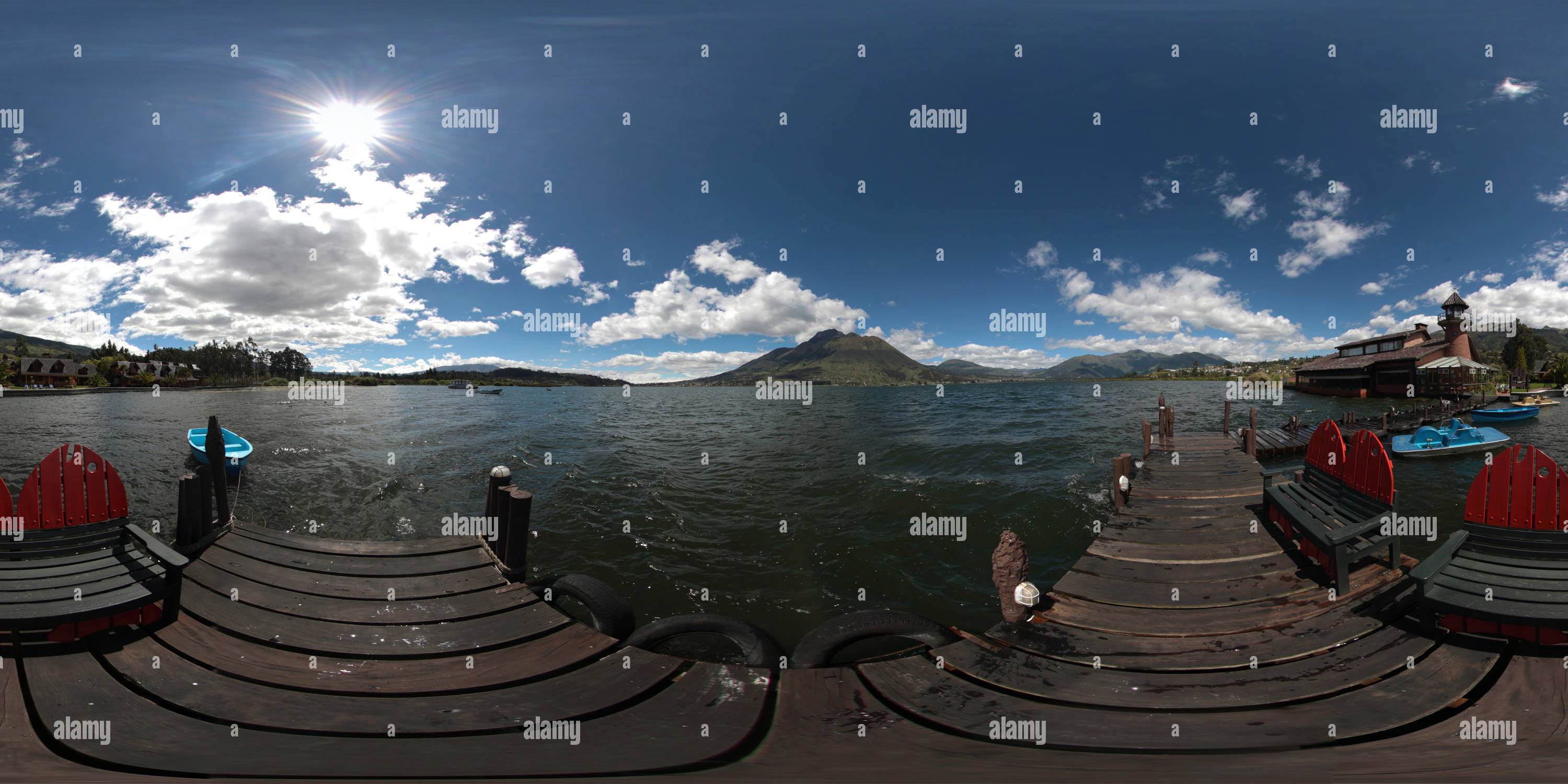 360° view of San Pablo´s Lake view - Ecuador - Alamy
