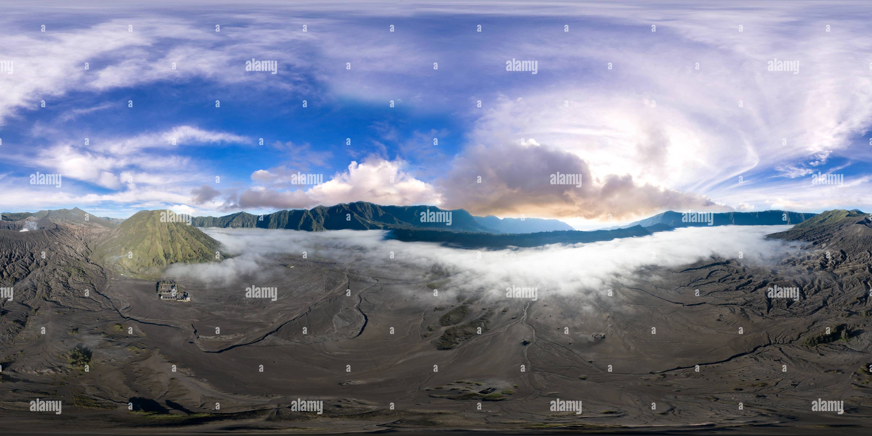 360° view of Mount Agung in East Java, Indonesia - Alamy