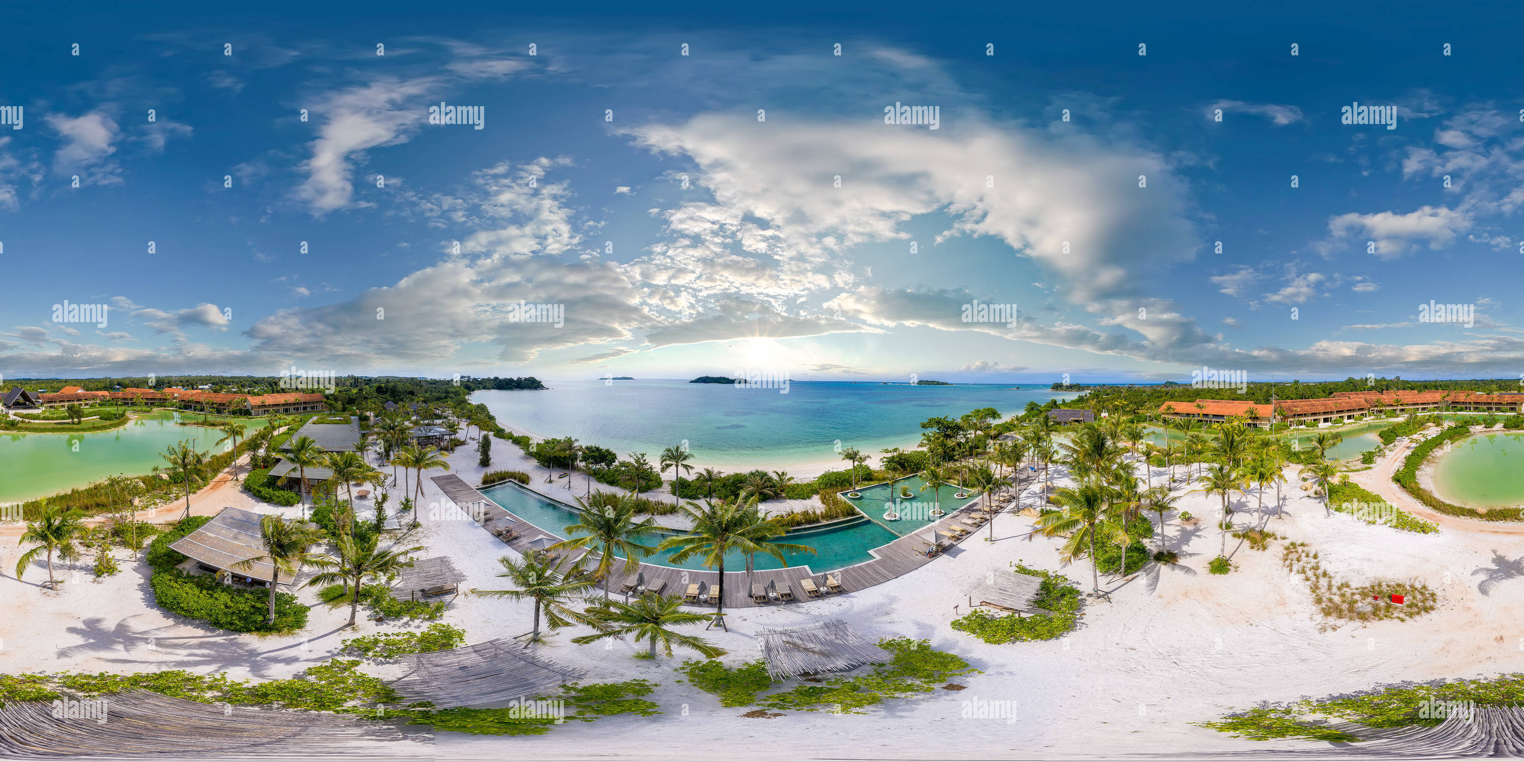 360° view of Belitung Island Resort - Indonesia - Alamy
