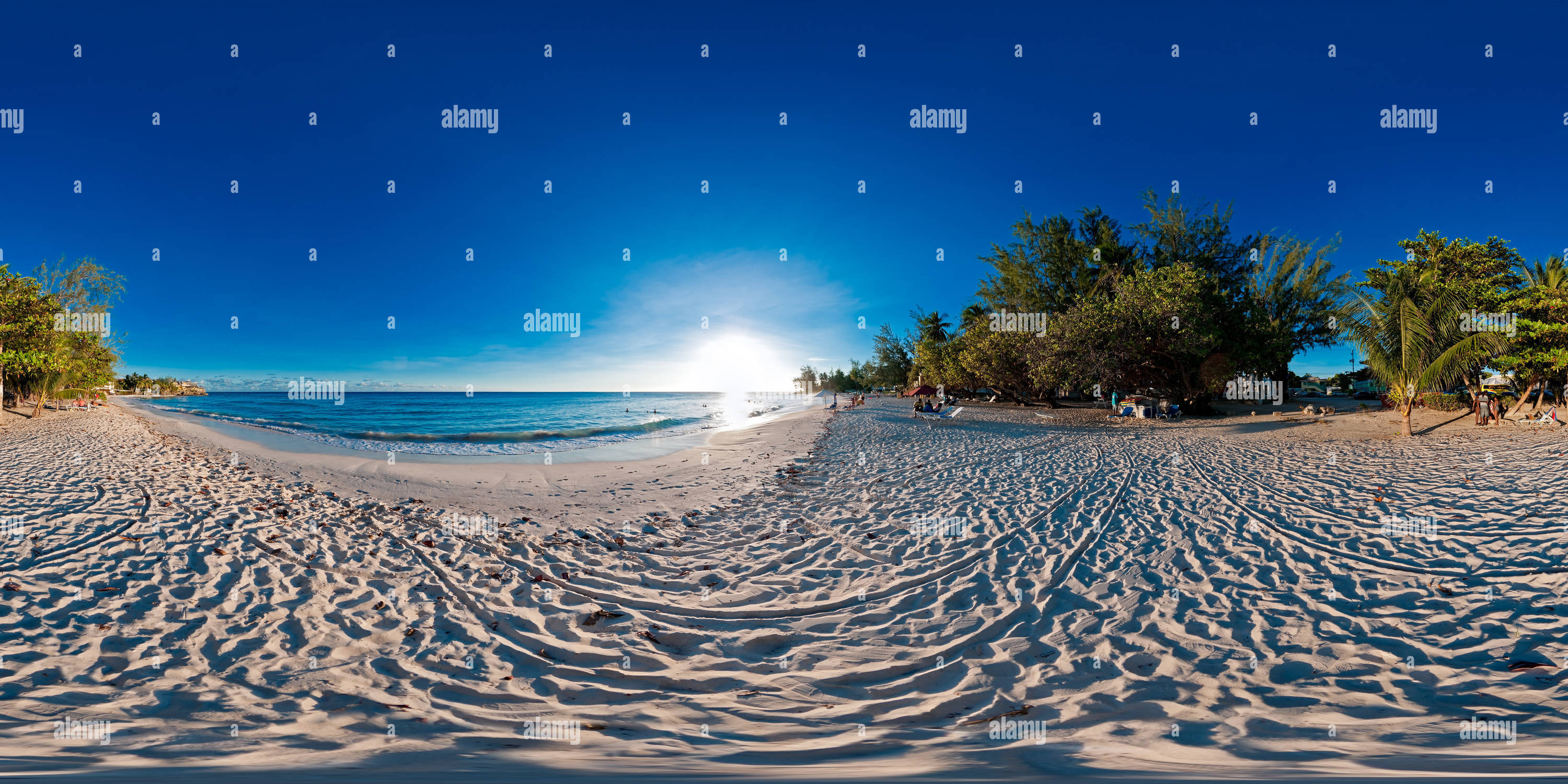 360° view of Accra Beach late afternoon - Alamy