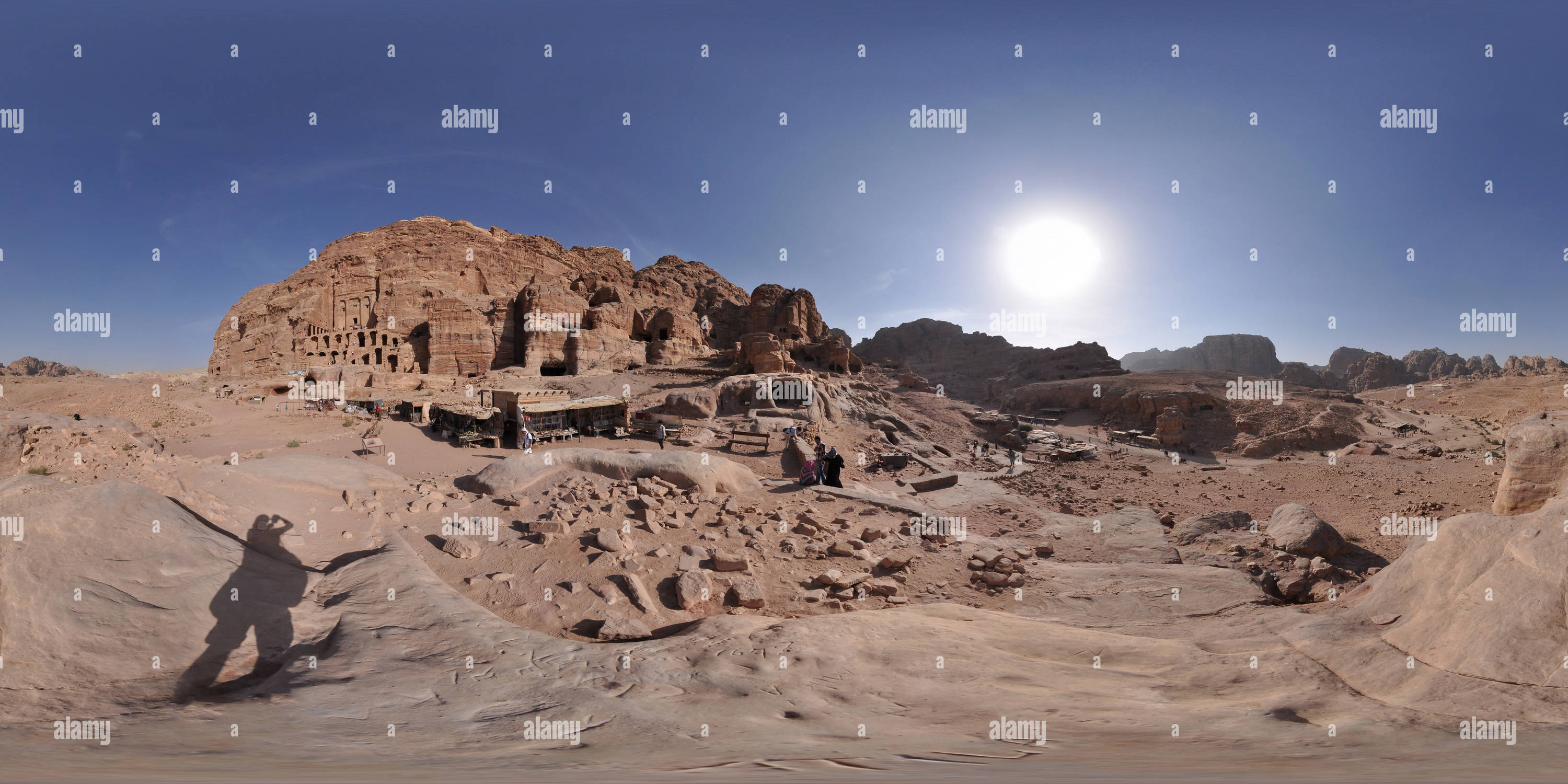360° view of Petra, The Royal Tombs - Alamy