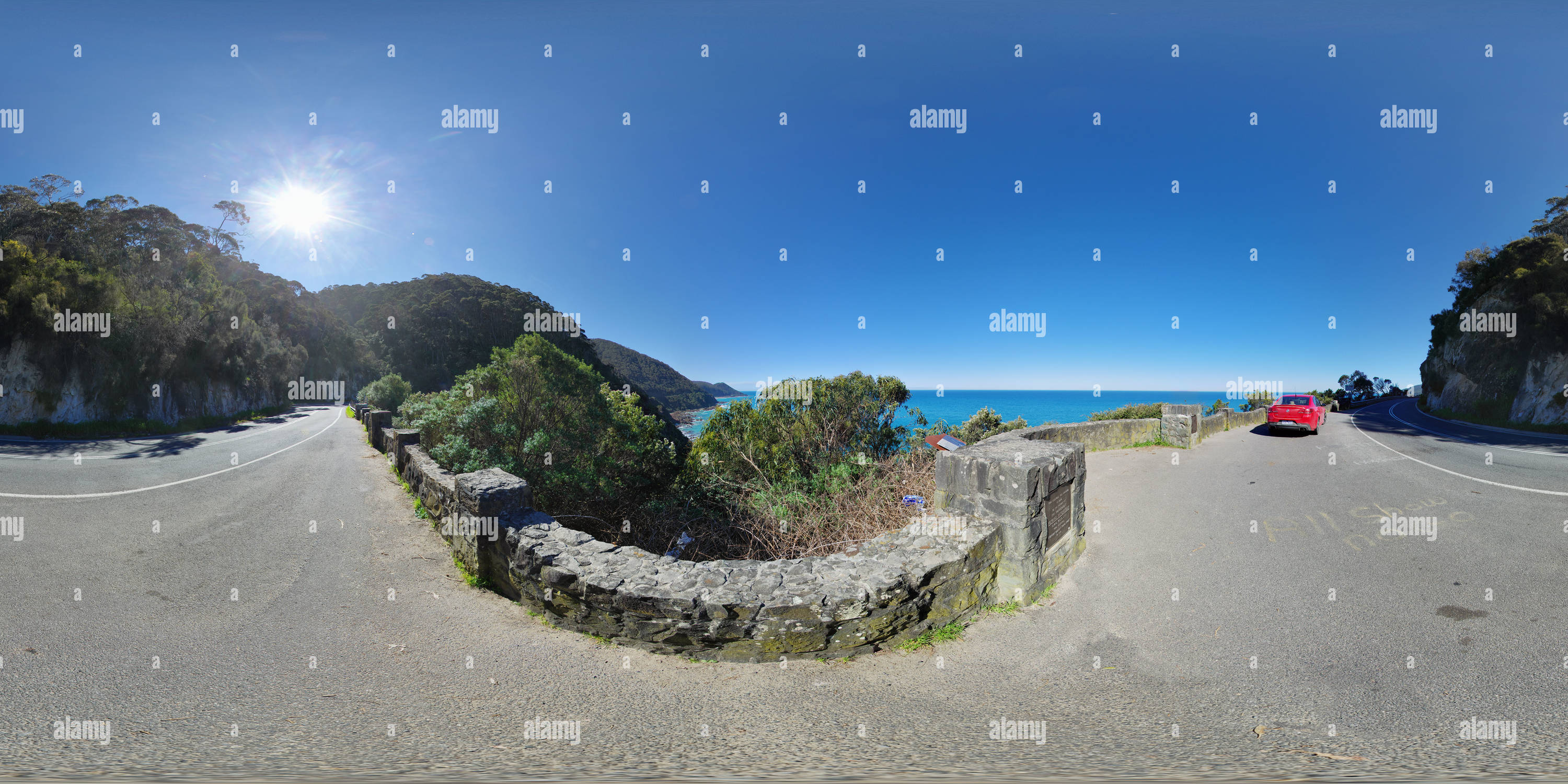 360° view of Mount Defiance Lookout on Great Ocean Road - Alamy