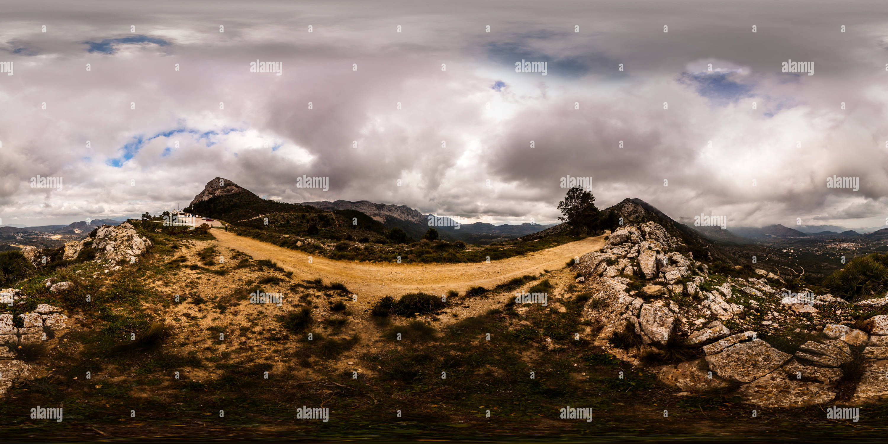 360° view of Jalon Valley, Alicante, December 2015 - Alamy